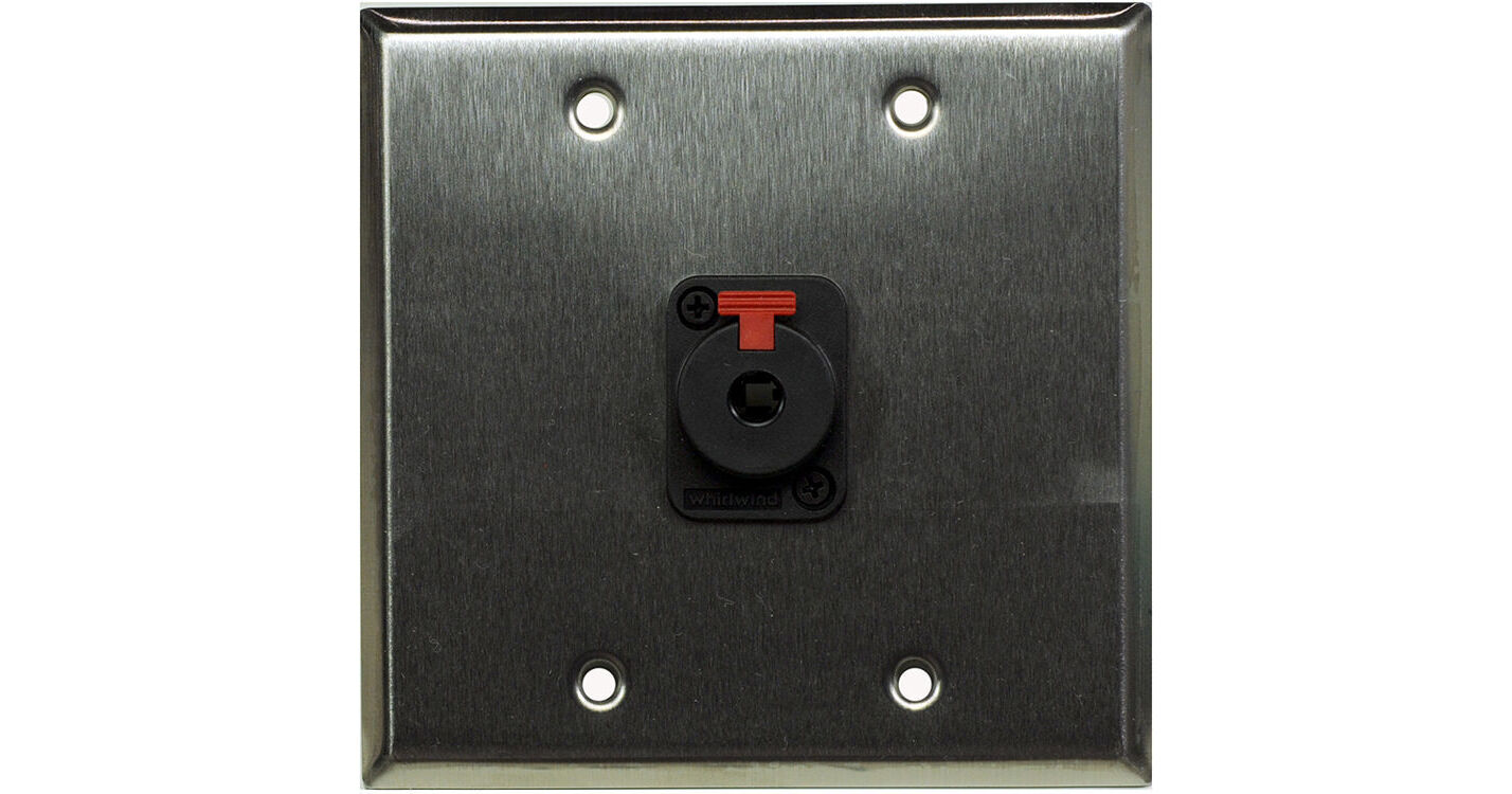 Whirlwind WP2/1QW 2-Gang Wall Plate with 1 Whirlwind WCQF