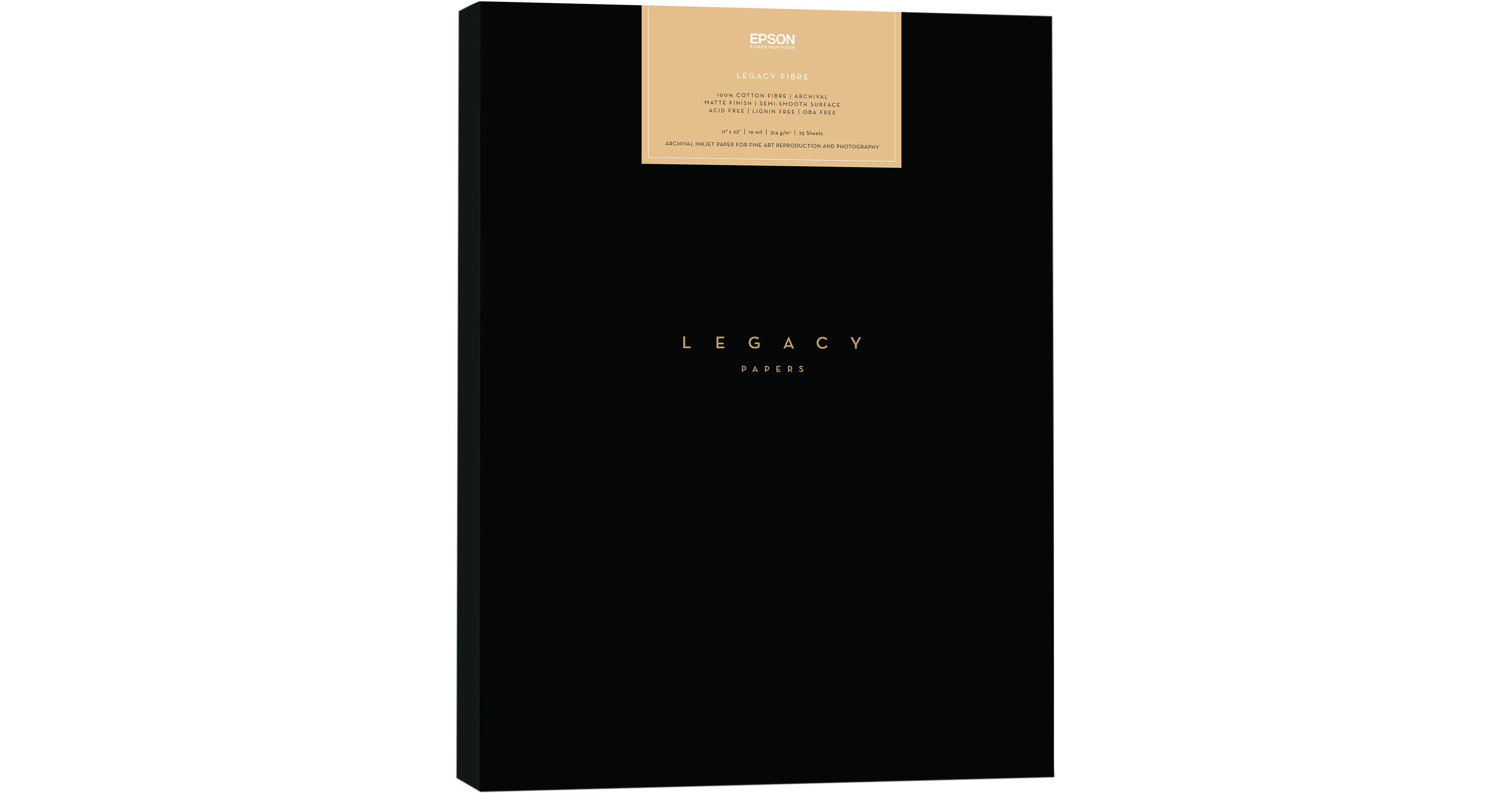 Epson Legacy Fibre Paper (17 x 22", 25 Sheets) S450087 B&H Photo