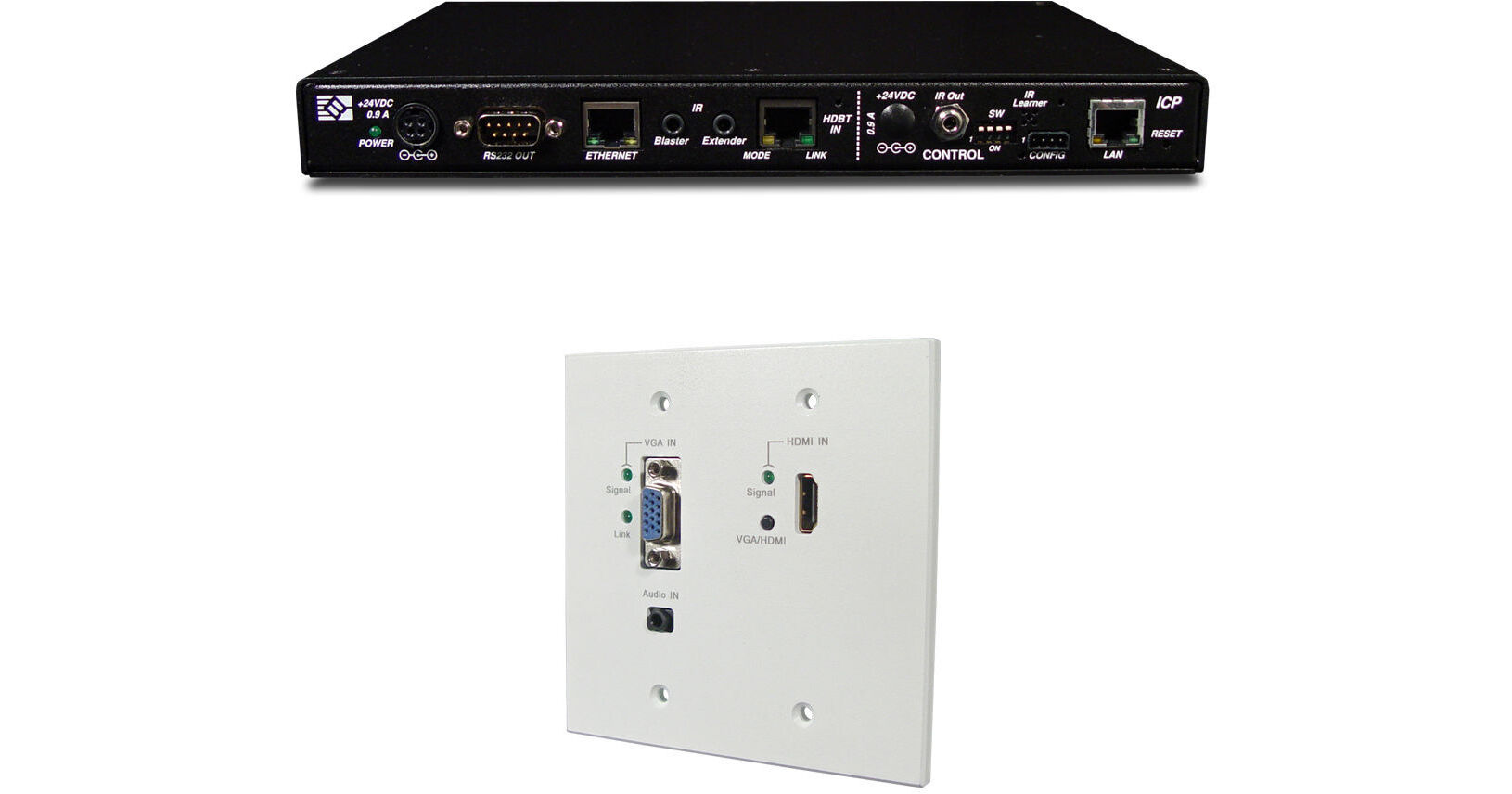 Link Bridge HDBaseT HDMI/VGA WP Transmitter & HDBaseT ICP SR-RC4