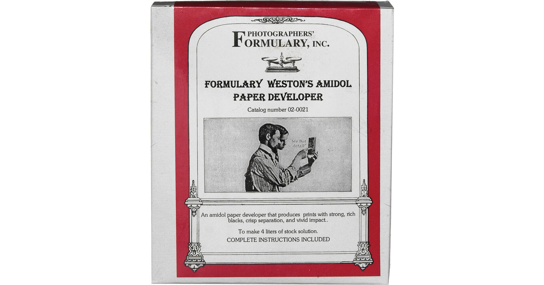 Photographers' Formulary Weston's Amidol Developer 02-0021 B&H