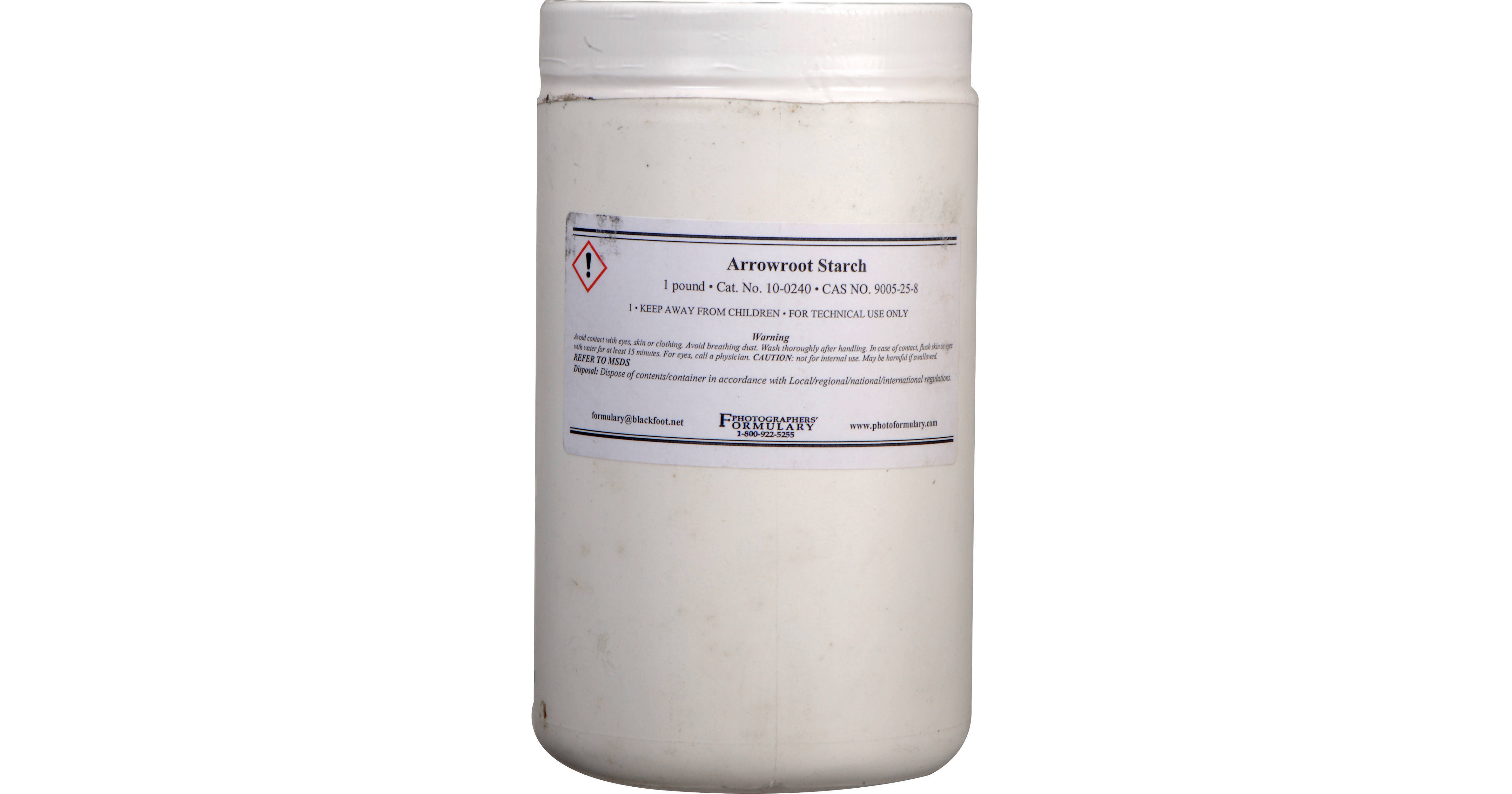 Photographers' Formulary Arrowroot Starch (1 lb) 10-0240 1LB B&H