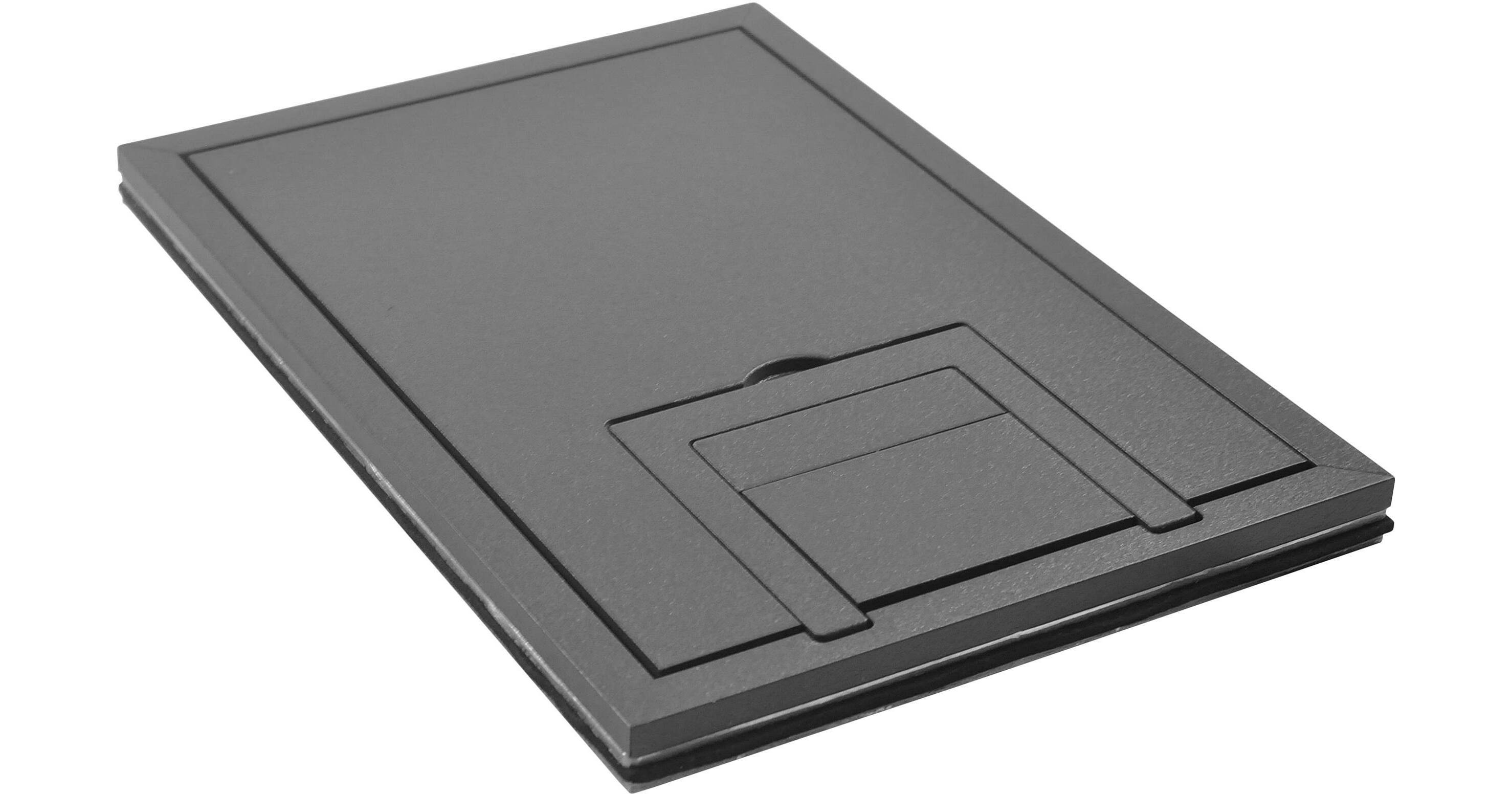 FSR FL-200 U-Access 1/4" Solid Cover with Cable FL-200-SLD-ALU-C