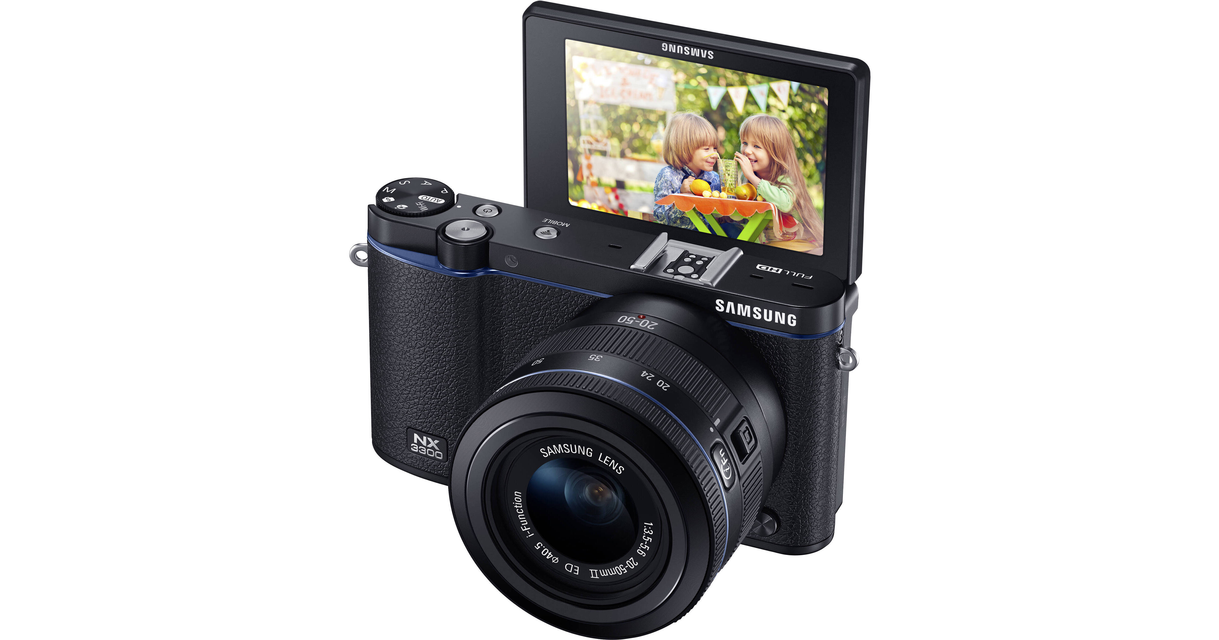 Samsung NX3300 Mirrorless Digital Camera EV-NX3300BEBUS B&H