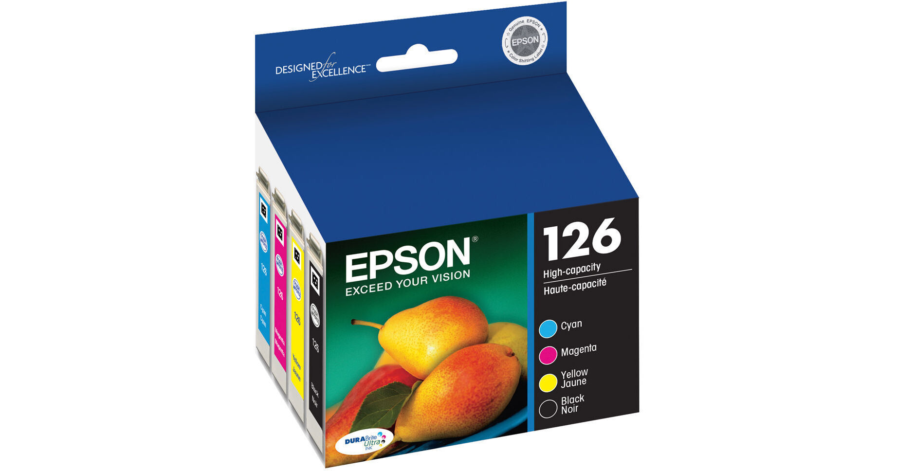 Epson T126 DURABrite Ultra High-Capacity Black & T126120-BCS B&H