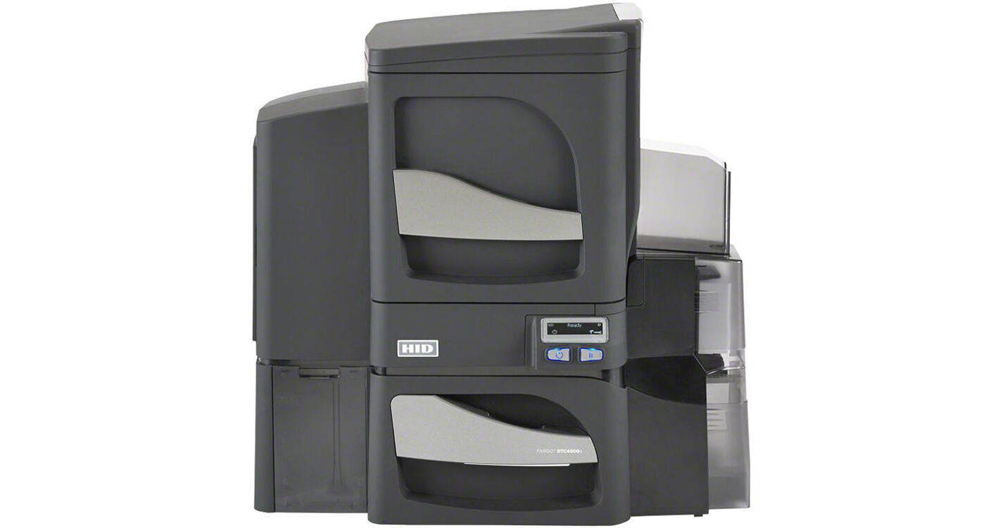 Fargo DTC4500e Dual-Sided ID Card Printer with Dual-Sided 55510