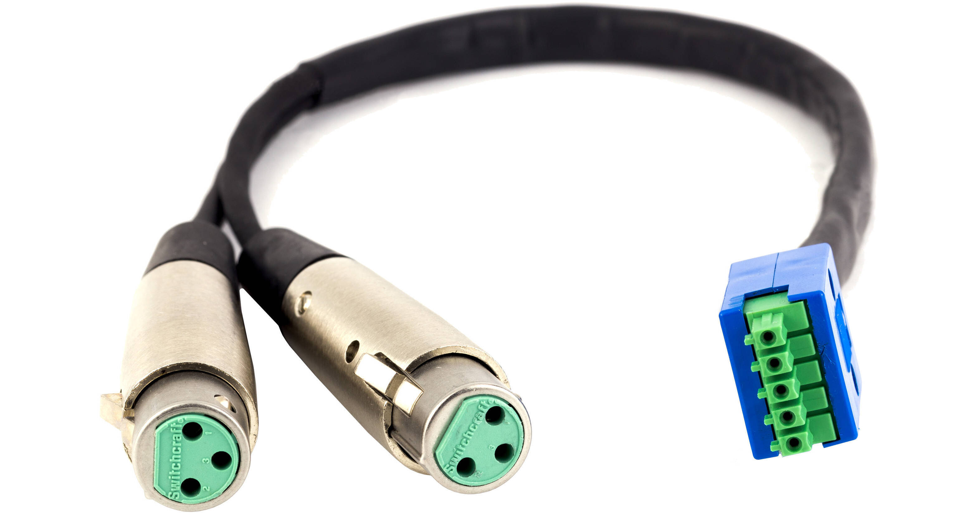 Lectrosonics Dual XLR3 Female to Phoenix 5-Pin Adapter