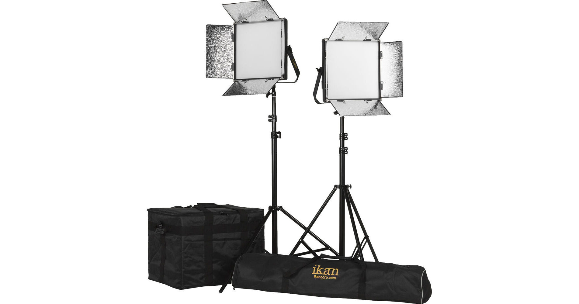 ikan Lyra 1 x 1 Bi-Color 2-Point Soft Panel LED LB10-2PT-KIT B&H