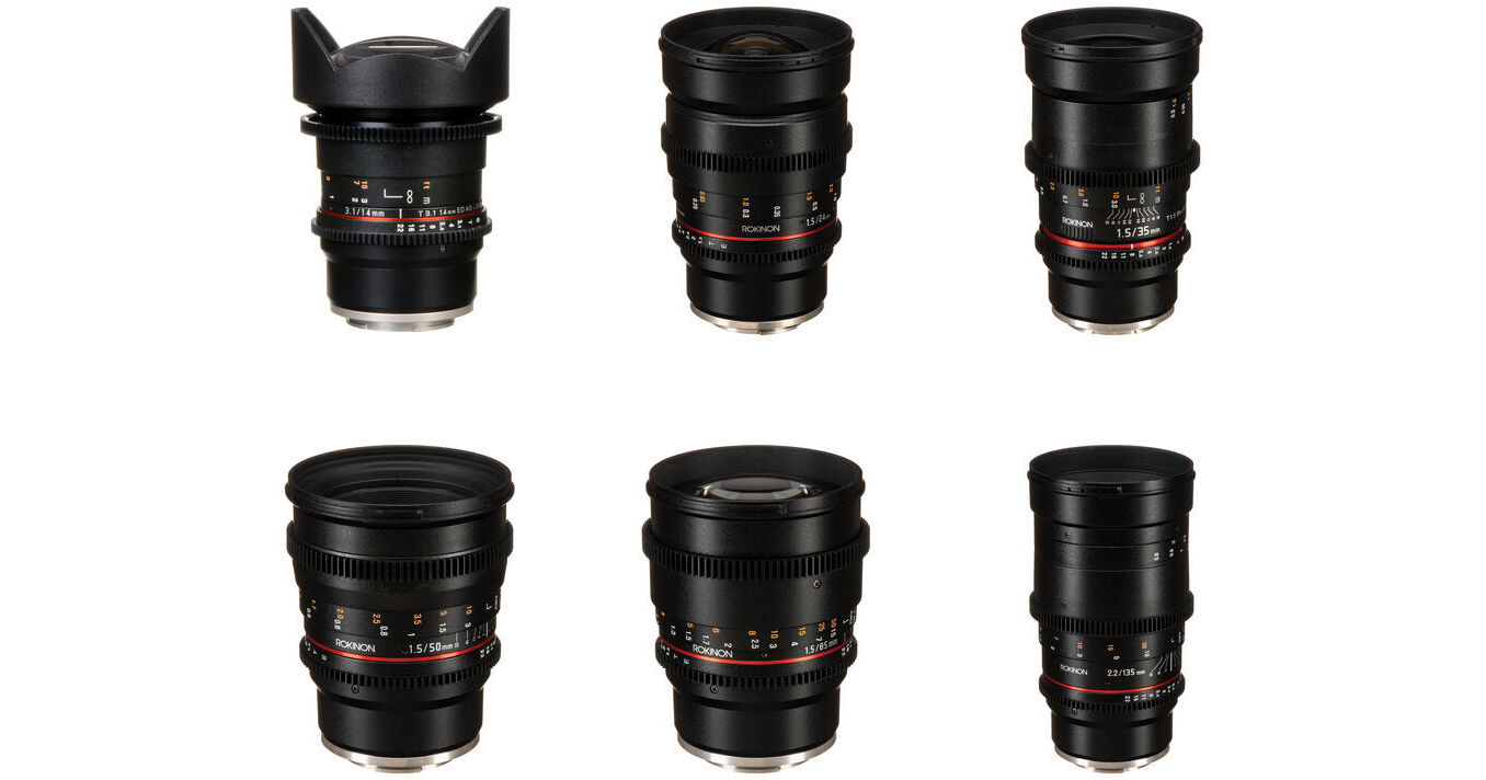 Rokinon Cine DS 6 Lens Kit with Sony E Mount B&H Photo Video
