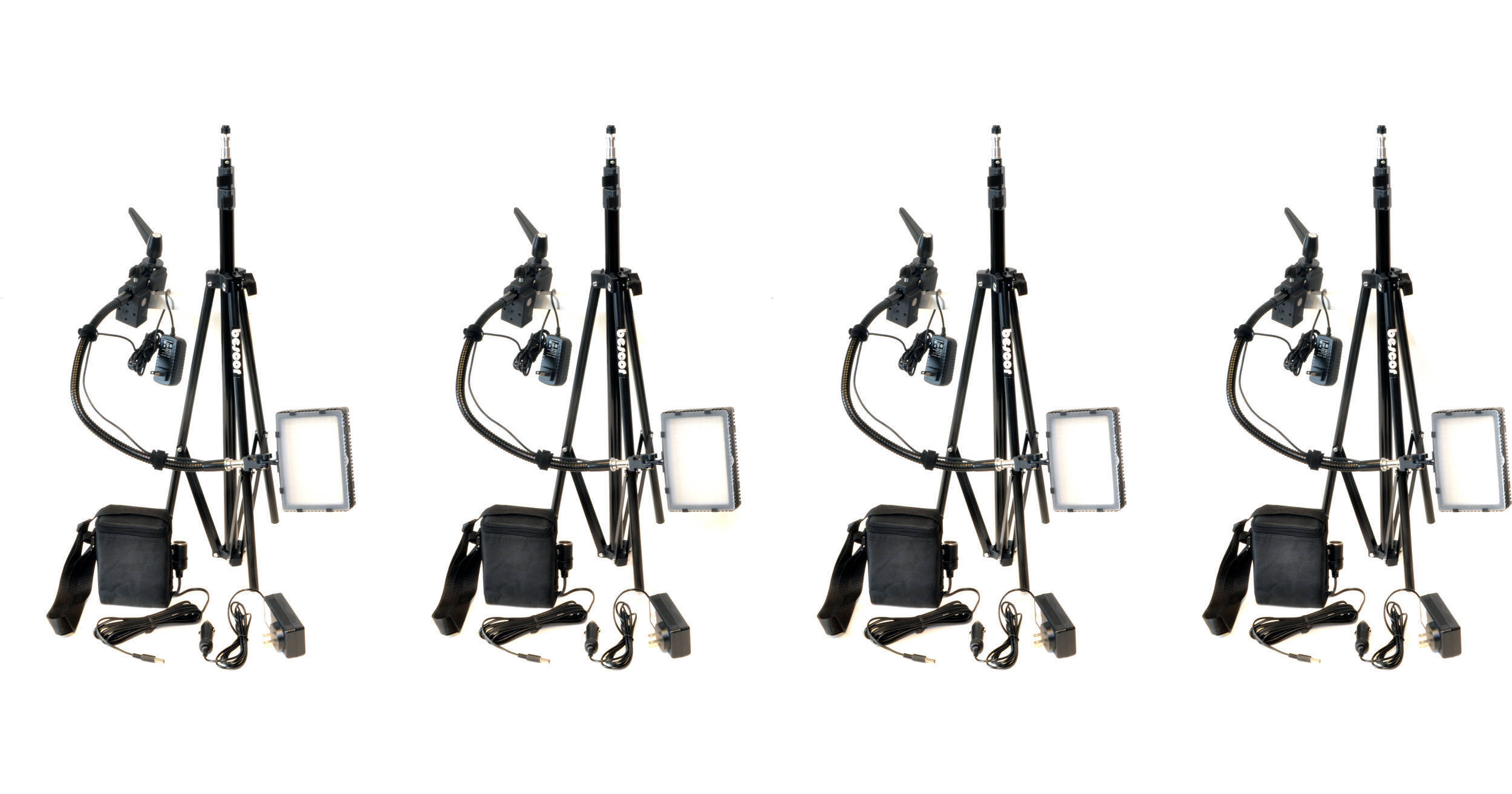 Bescor Grip-184KB Gripper Gooseneck Bi-Color 4-Light GRIP-184KB