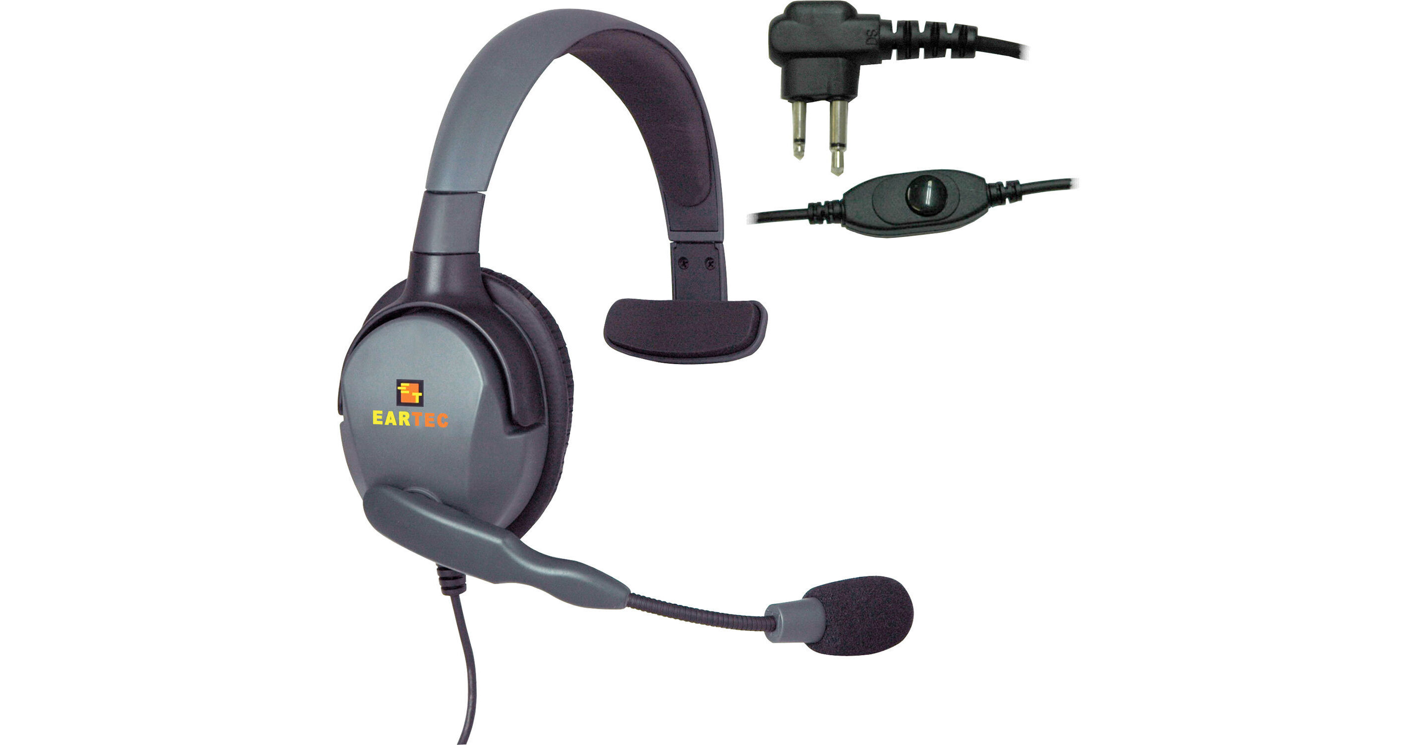 Eartec Max 4G Single Headset with Inline PTT and MXMO4GSIL B&H