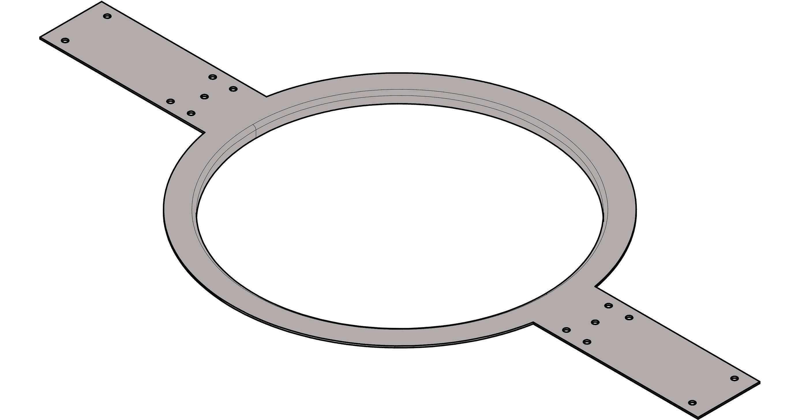 QSC Flanged Mud Ring Pre-Installation Brackets for AC-C8T AC-MR8
