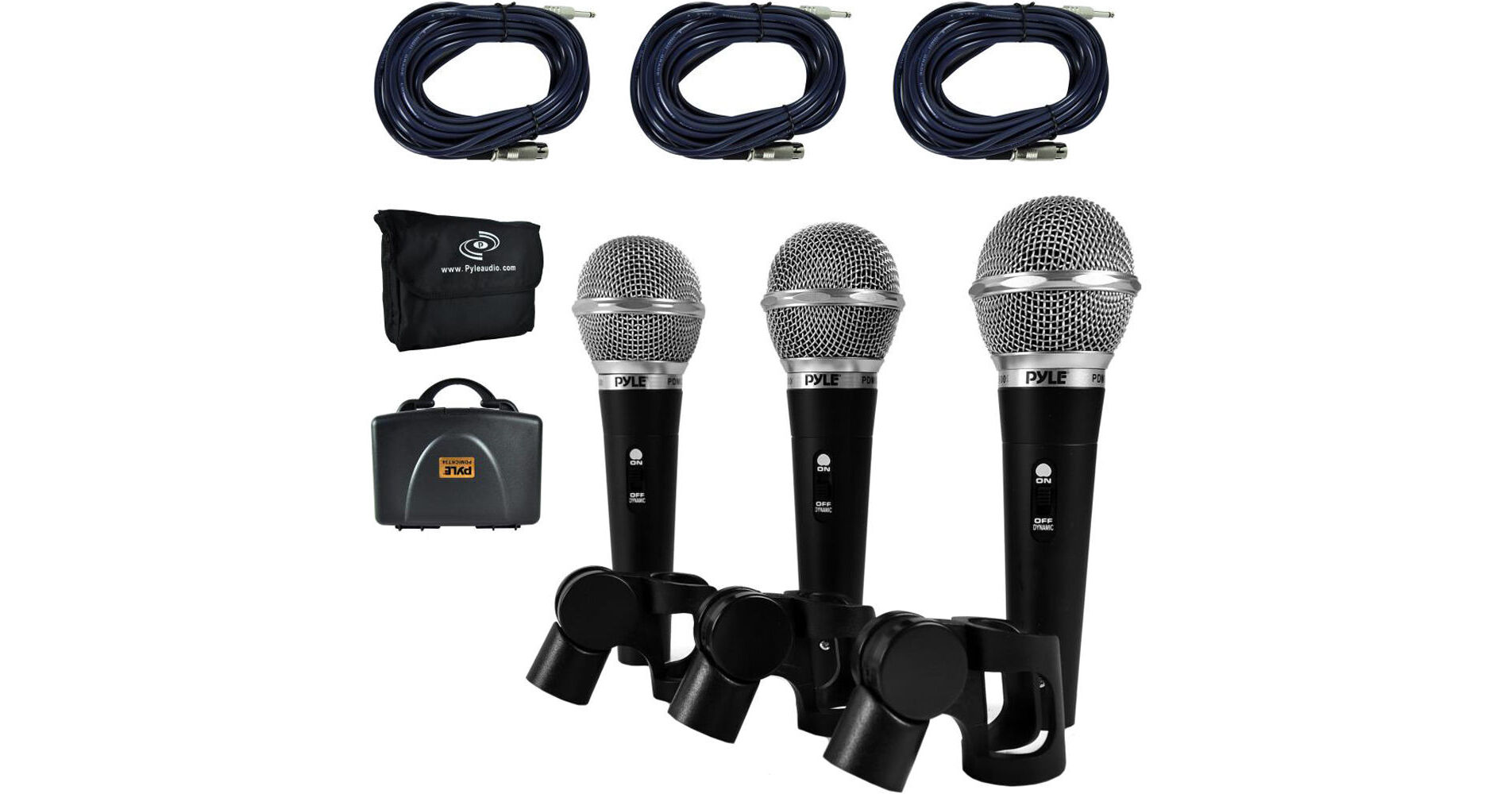 Pyle Pro Dynamic Handheld Microphone Kit with XLR PDMICKT34 B&H
