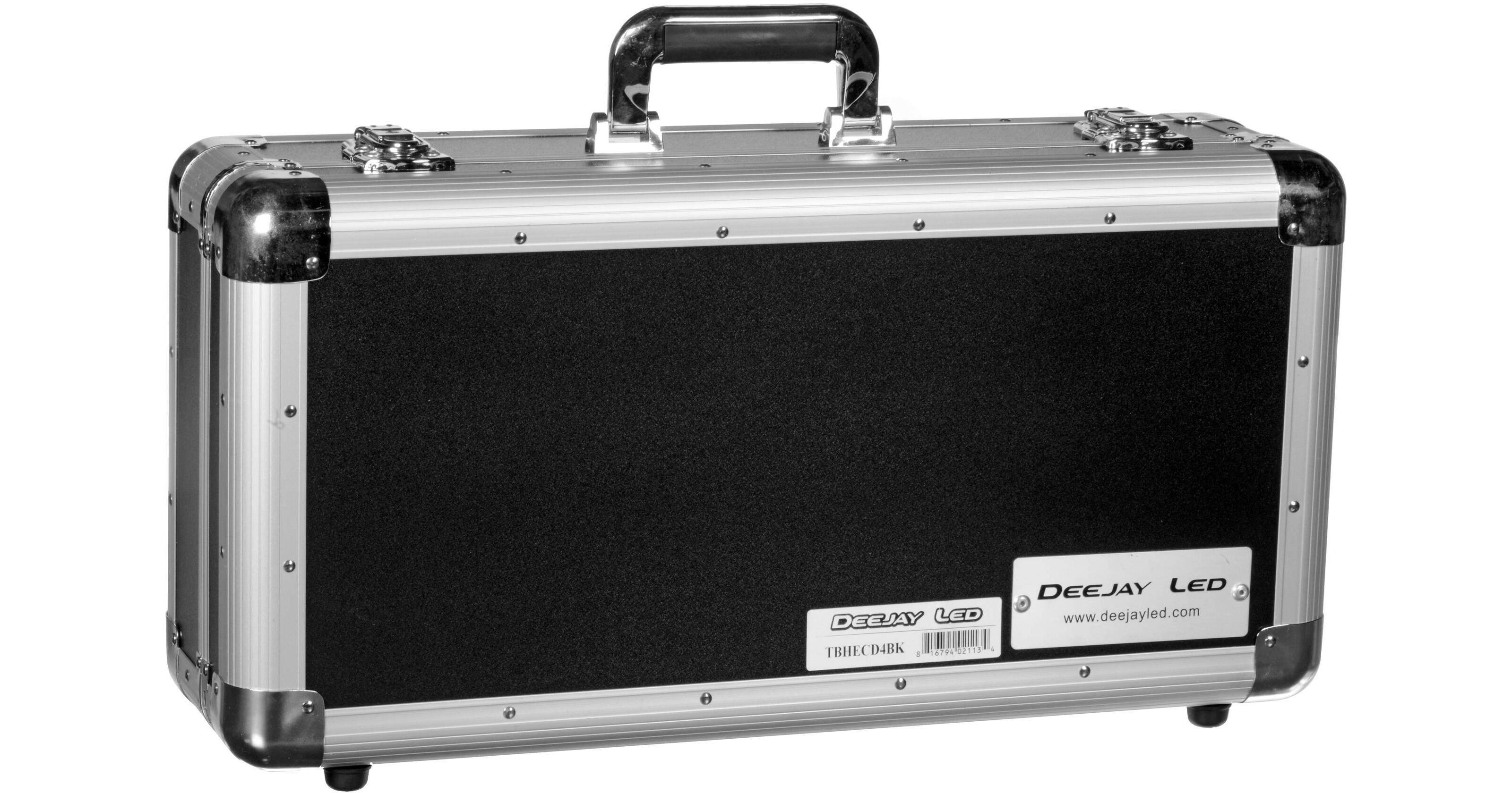 DeeJay LED 4-Row CD Case for 100 Jewel Cases/200 TBHECD4BK B&H