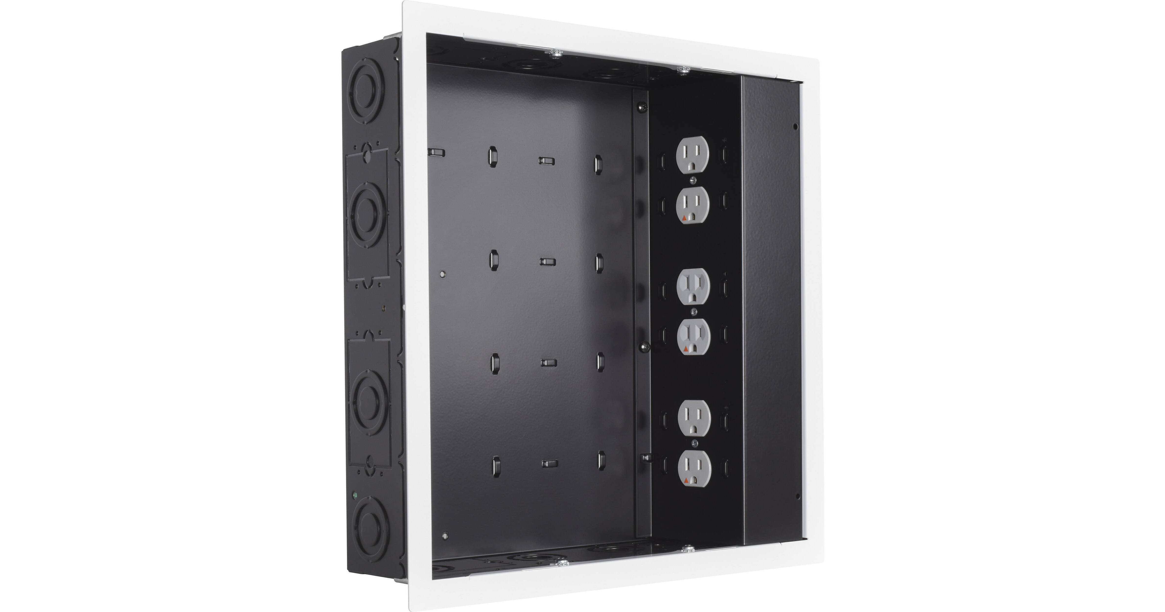 Chief PAC526 In-Wall Storage Box with 6-Receptacle PAC526FWP6