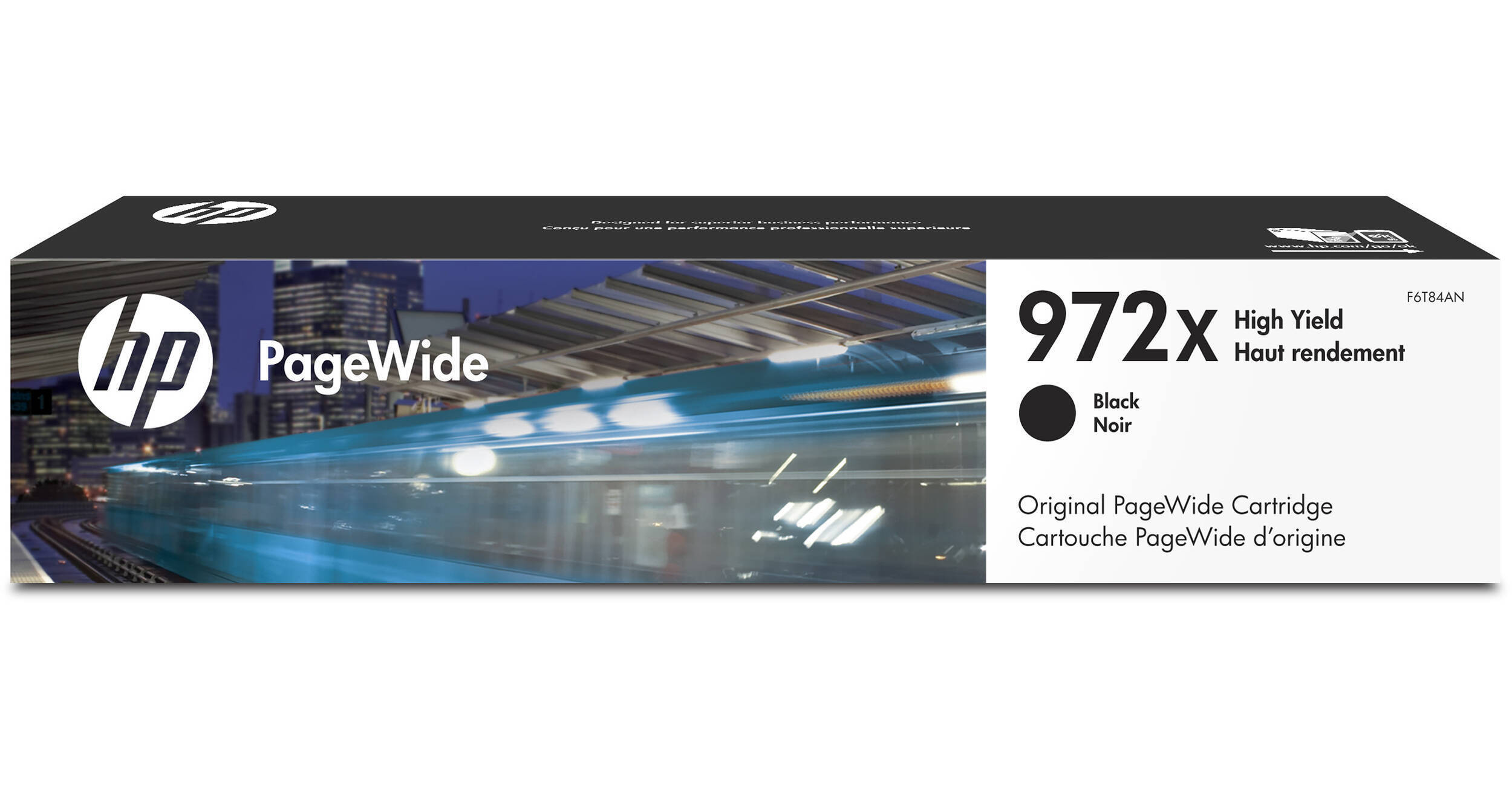 HP 972X High Yield Black Original PageWide Cartridge F6T84AN B&H