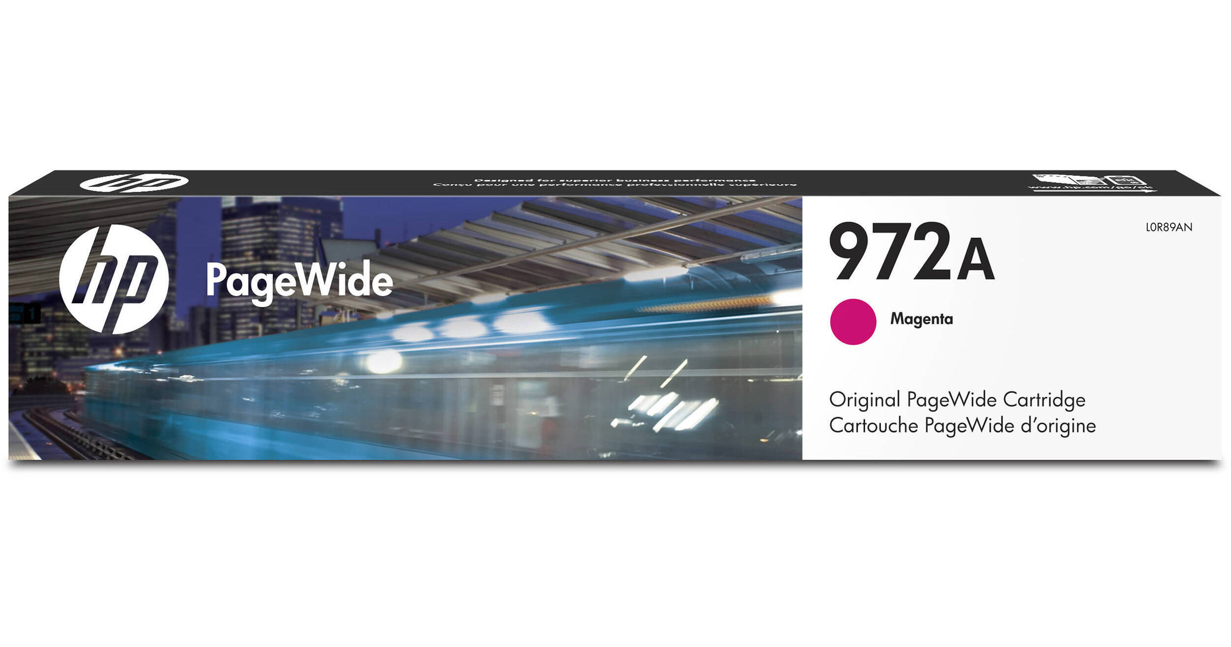 HP 972A Magenta PageWide Cartridge L0R89AN B&H Photo Video