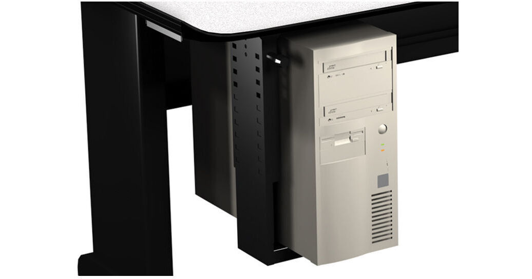 Winsted Stationary CPU Mount with 90° Swivel (Black) 43260