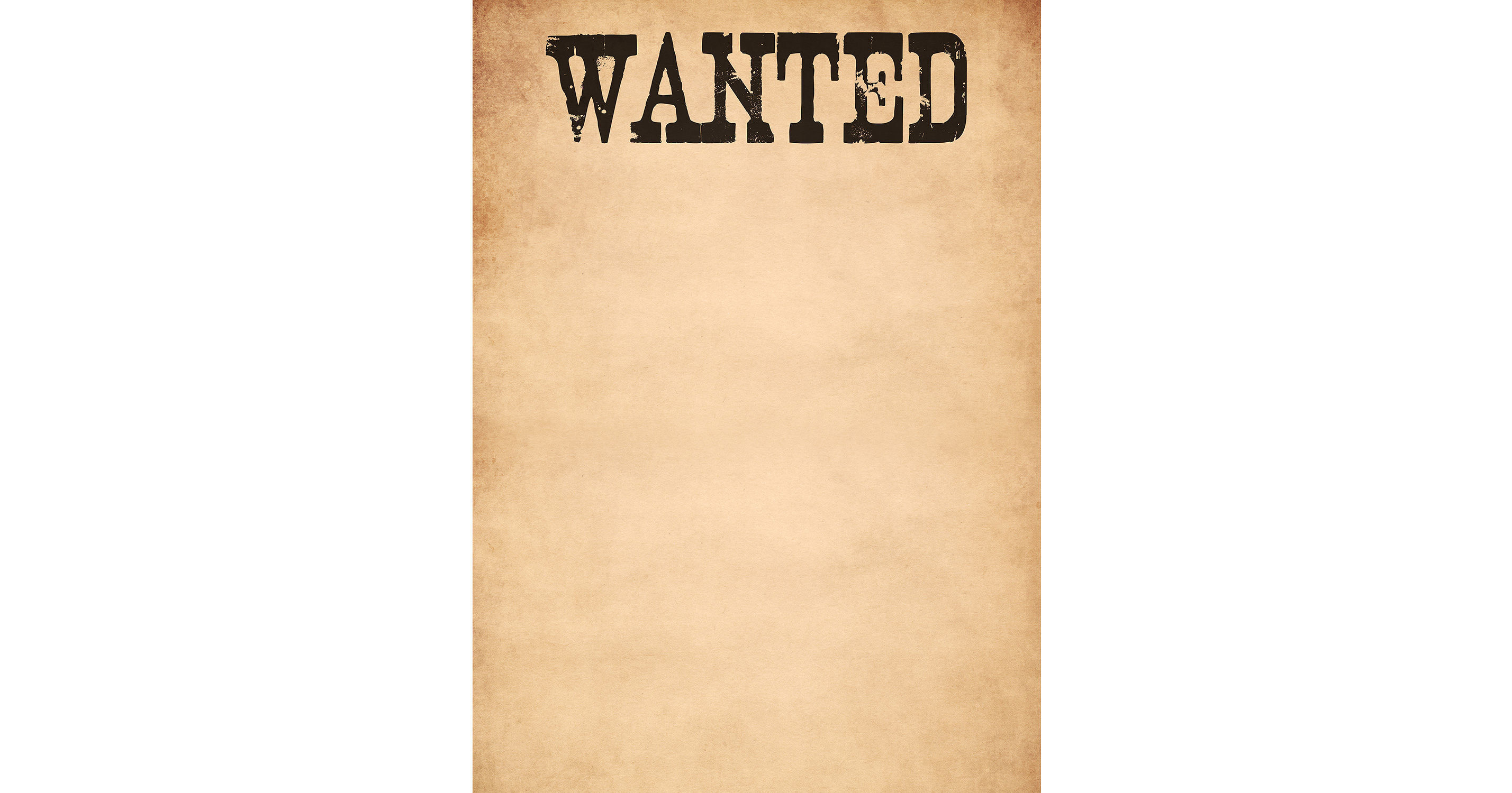 Westcott Wanted Poster Canvas Backdrop D0136-63X87-CV-MC1 B&H