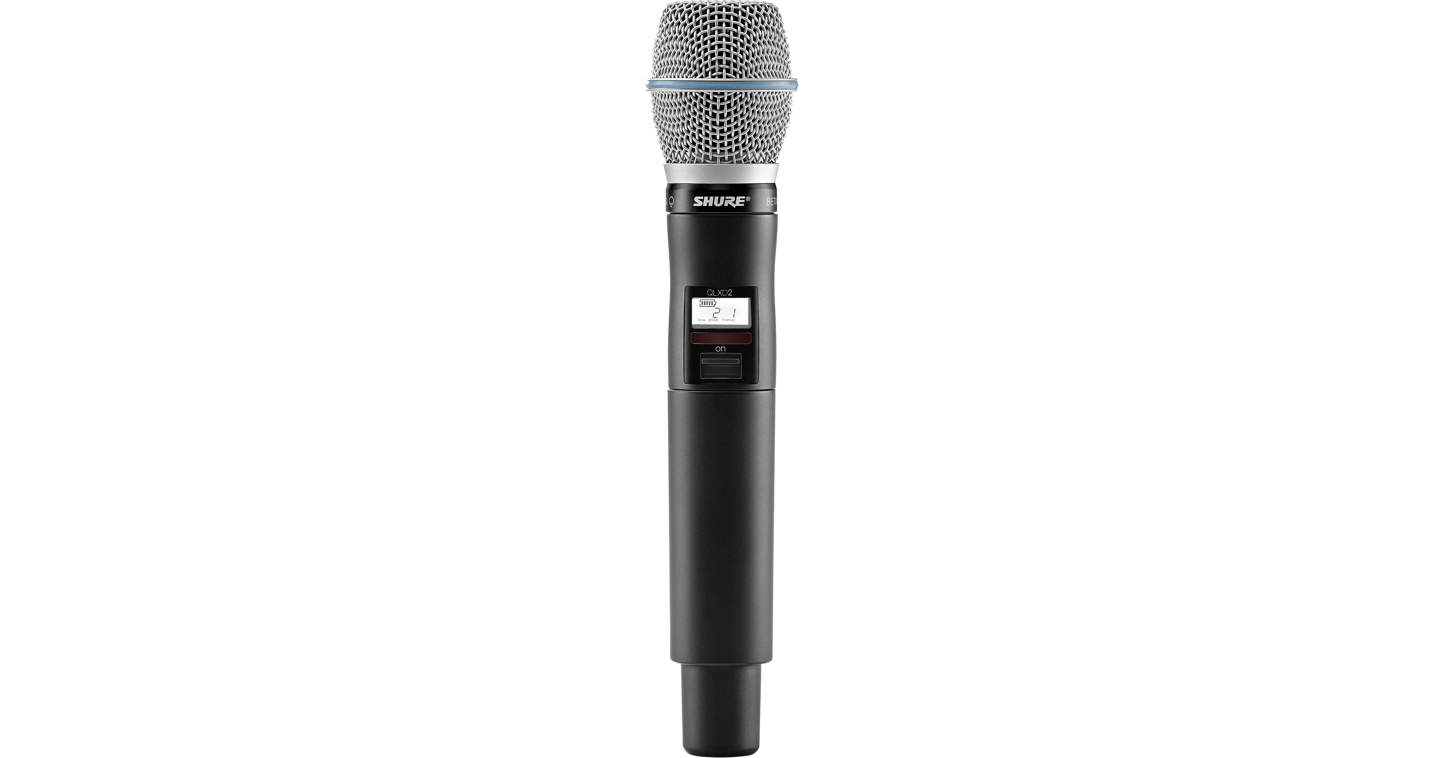 Shure QLXD2/B87A Digital Handheld Wireless QLXD2/B87A-V50 B&H