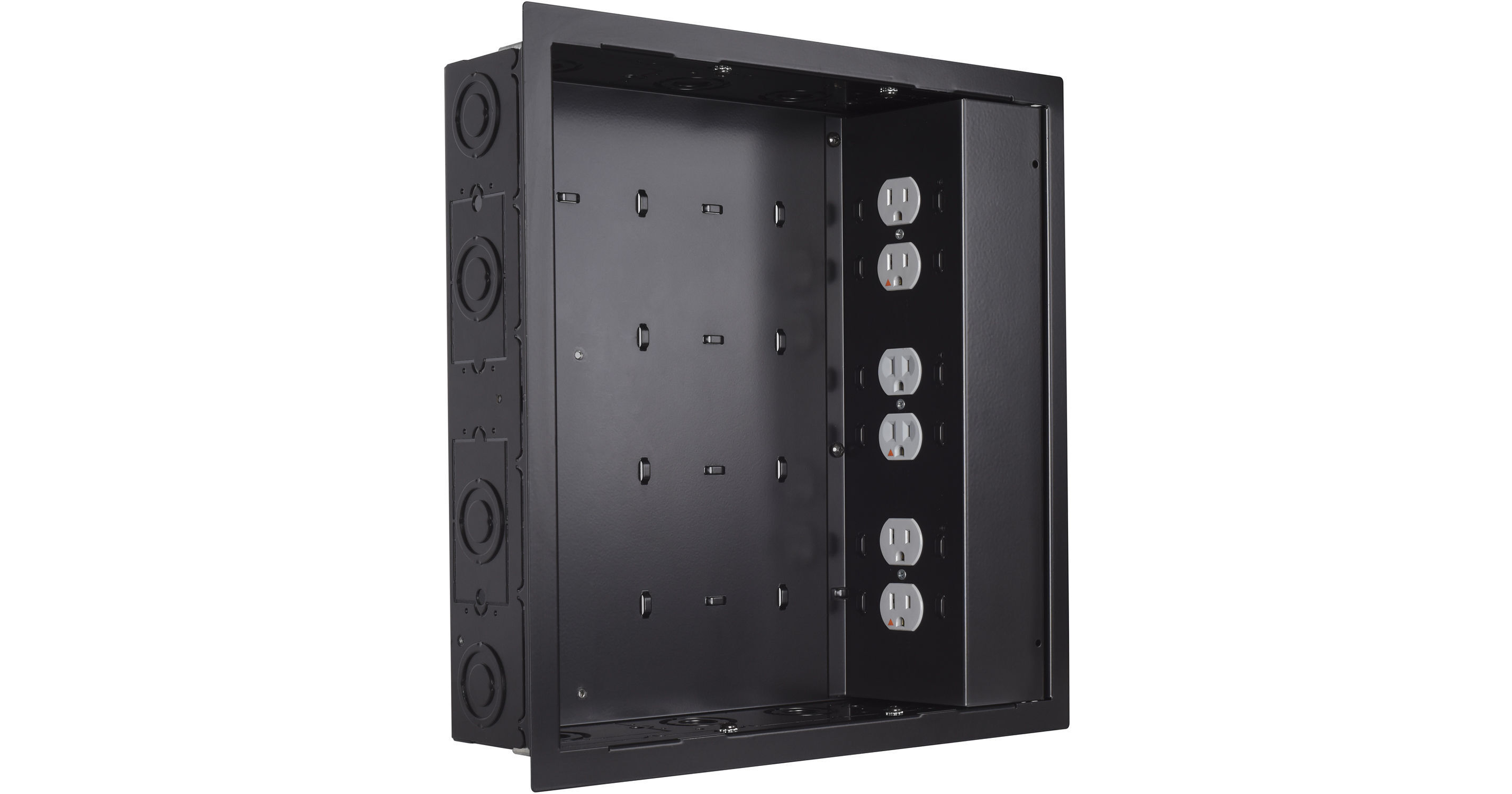 Chief PAC526 In-Wall Storage Box with 6-Receptacle PAC526FBP6