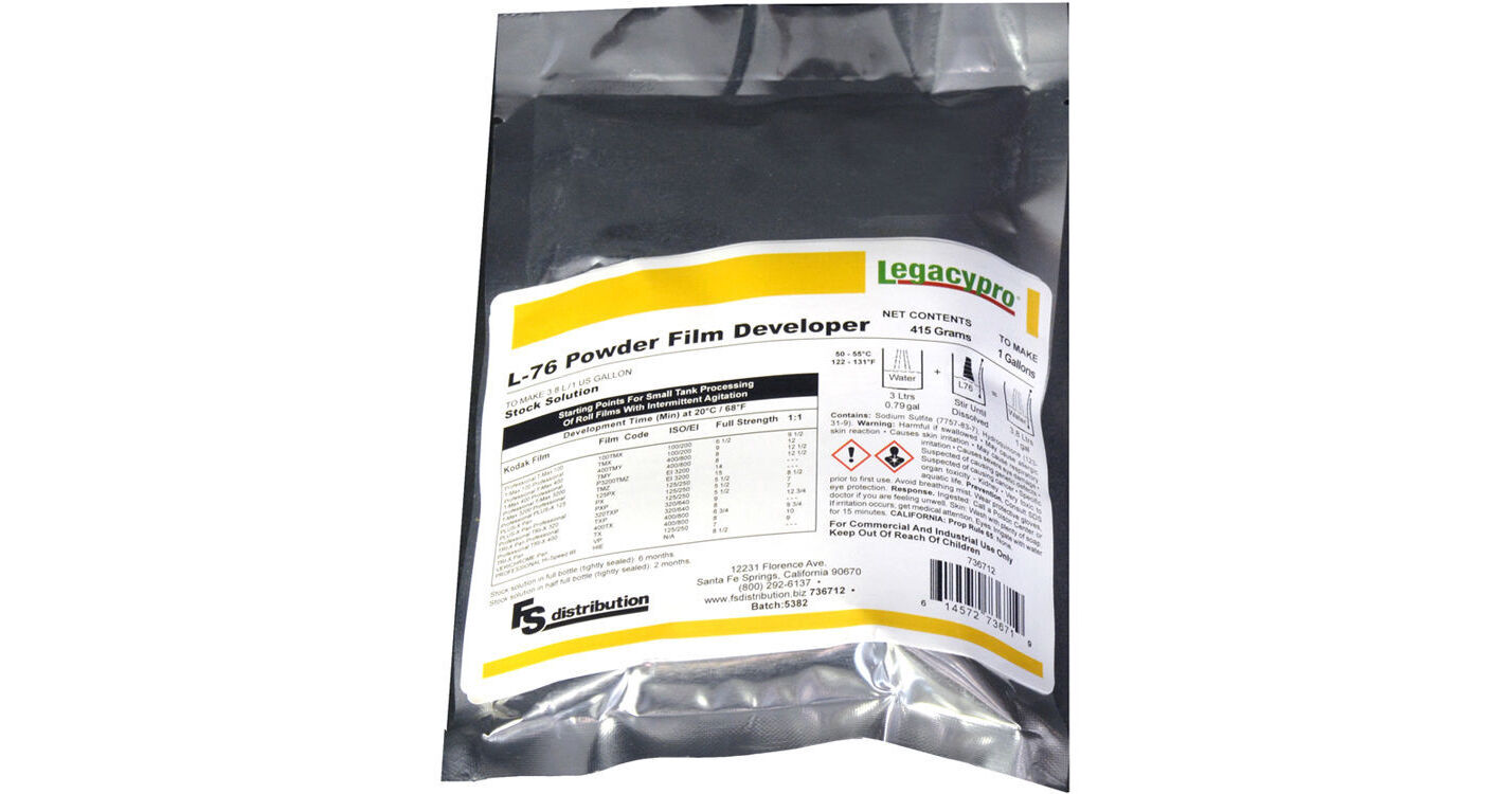 Legacy Pro L76 B&W Powder Film Developer (Makes 1 Gallon) 736712