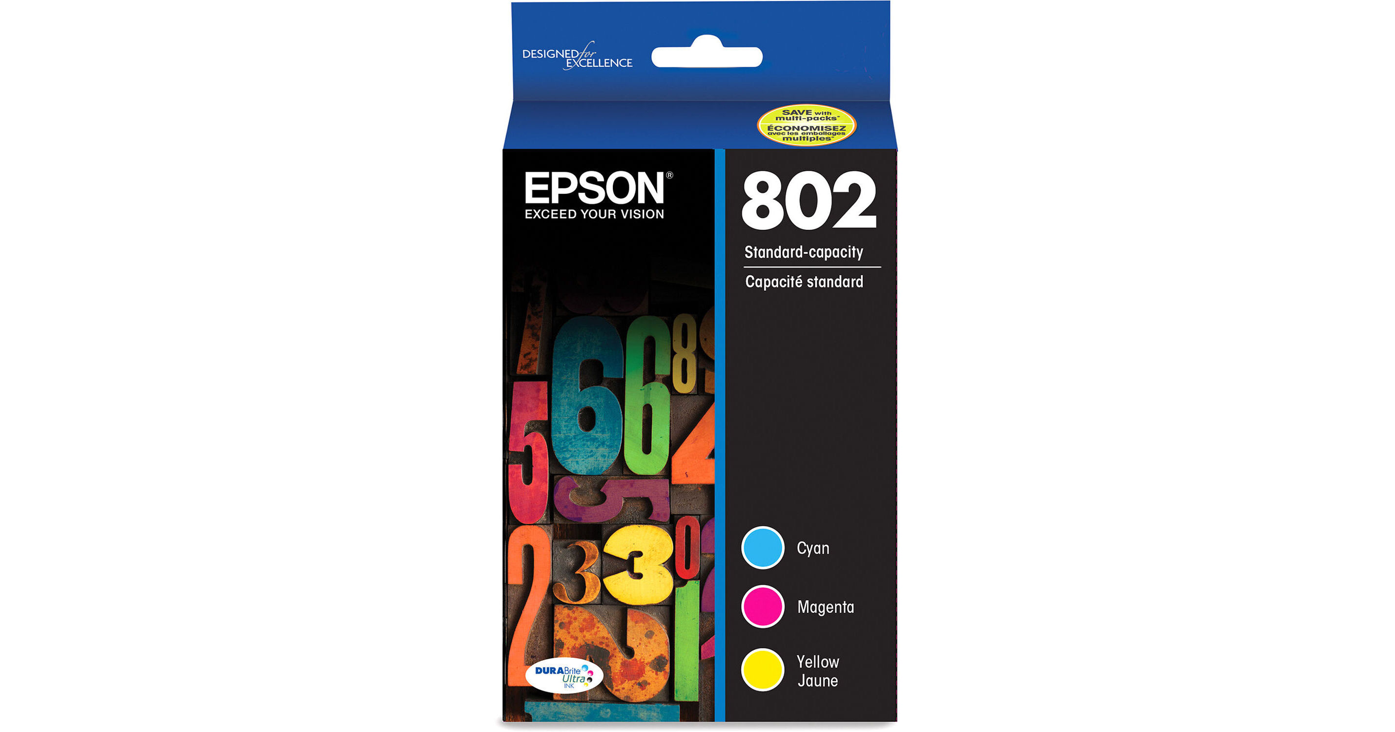 Epson 802 DURABrite Ultra Standard-Capacity Ink T802520-S B&H