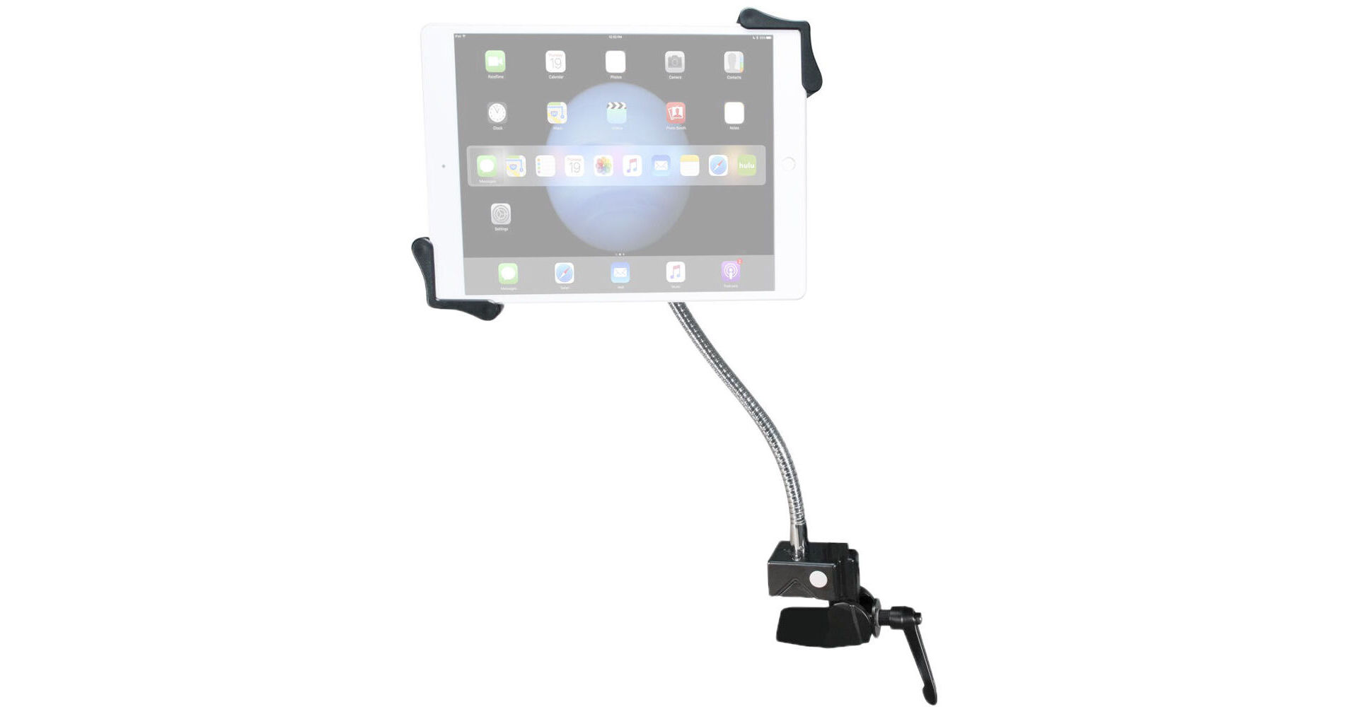 CTA Digital Heavy-Duty Gooseneck Clamp Stand for 7-13" PAD-HGT