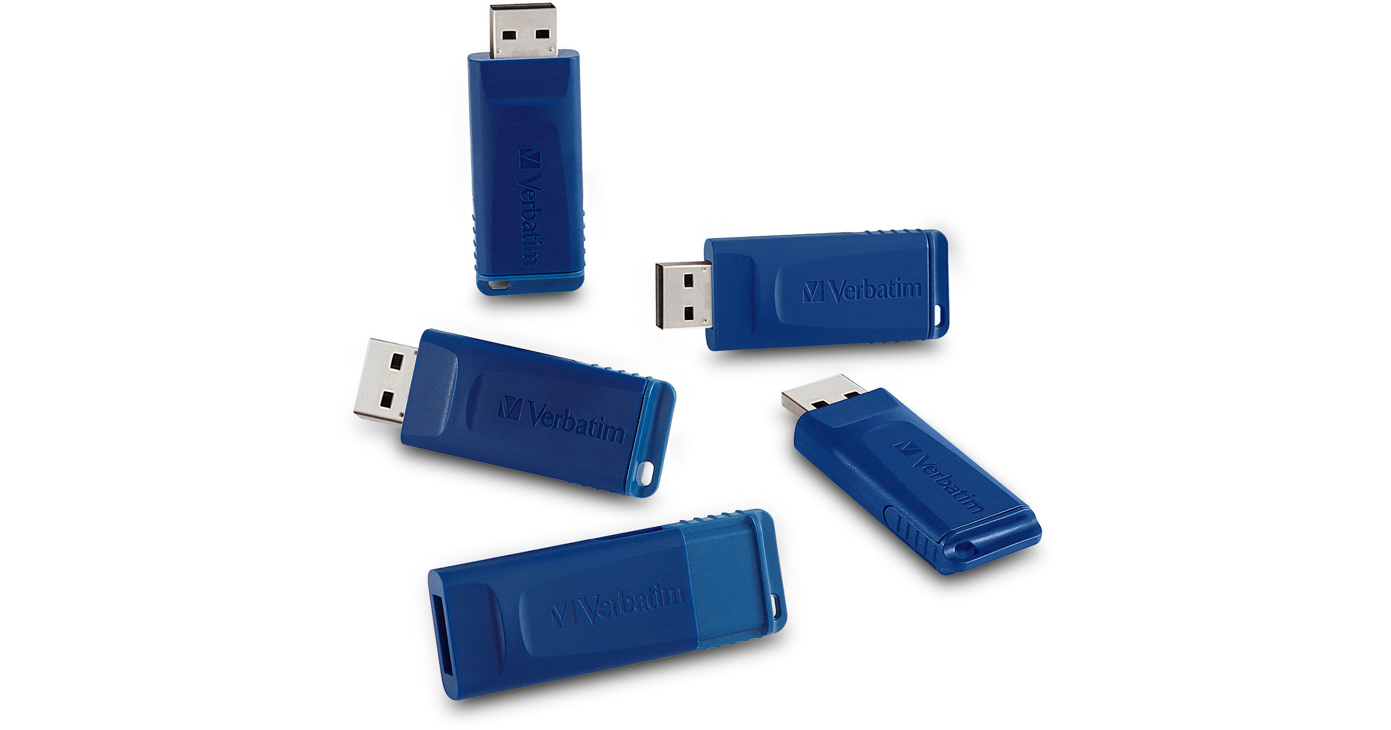 Verbatim 16GB USB Flash Drive (Blue, 5-Pack) 99810 B&H Photo