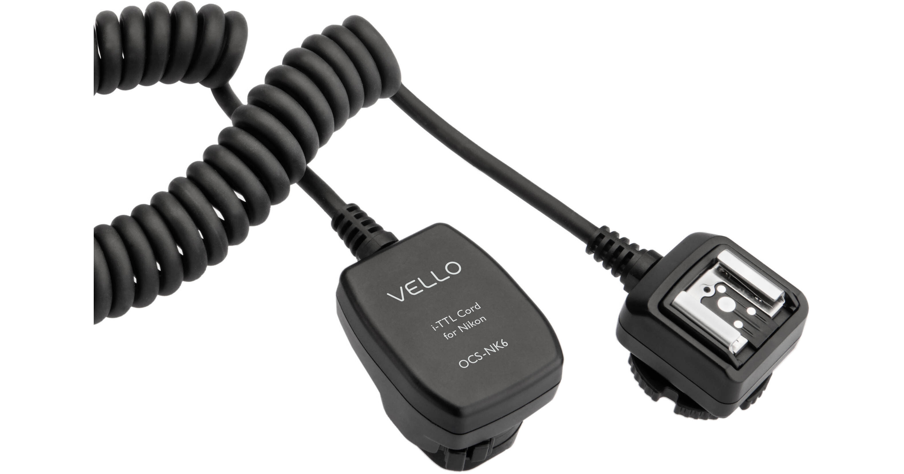 Vello Off-Camera TTL Flash Cord for Nikon Cameras (6.5') OCS-NK6