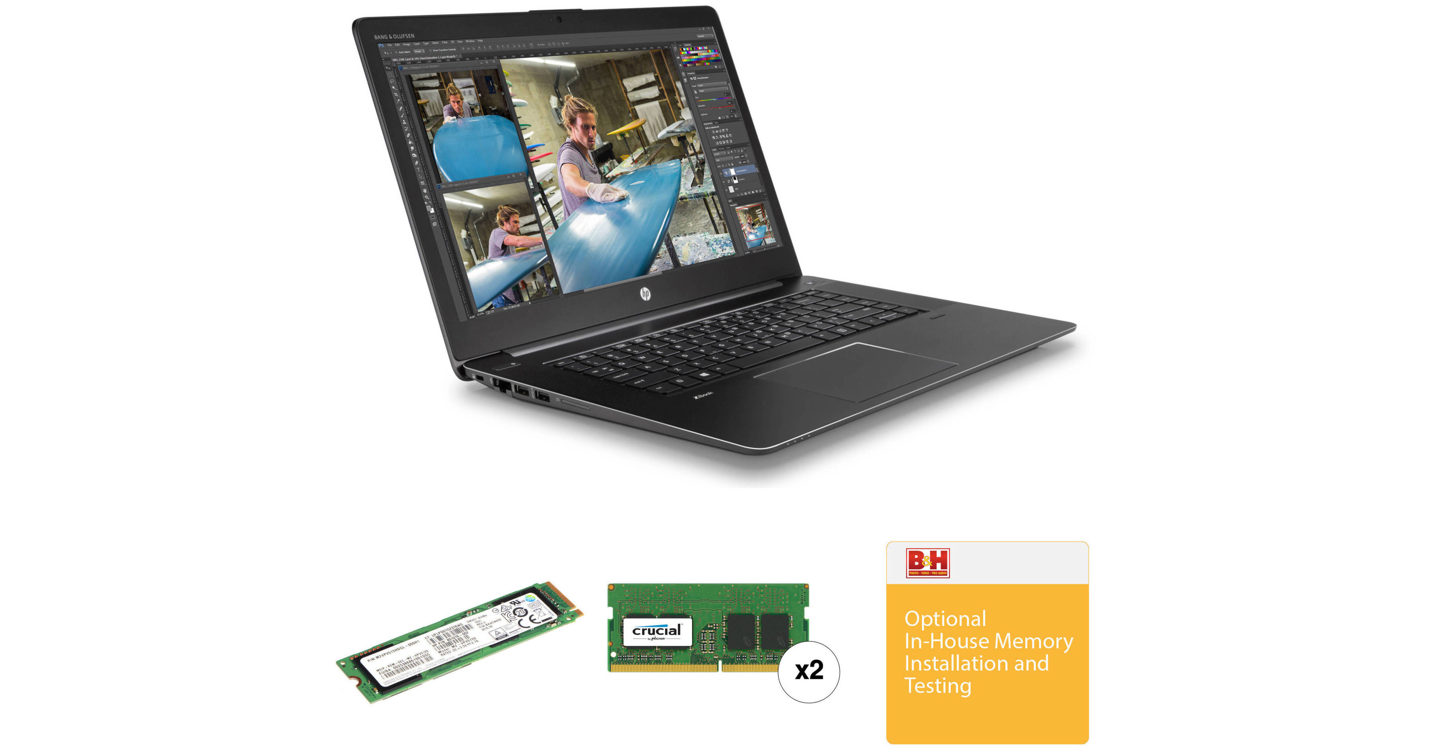 HP 15.6" ZBook Studio G3 B&H Custom Mobile Workstation B&H