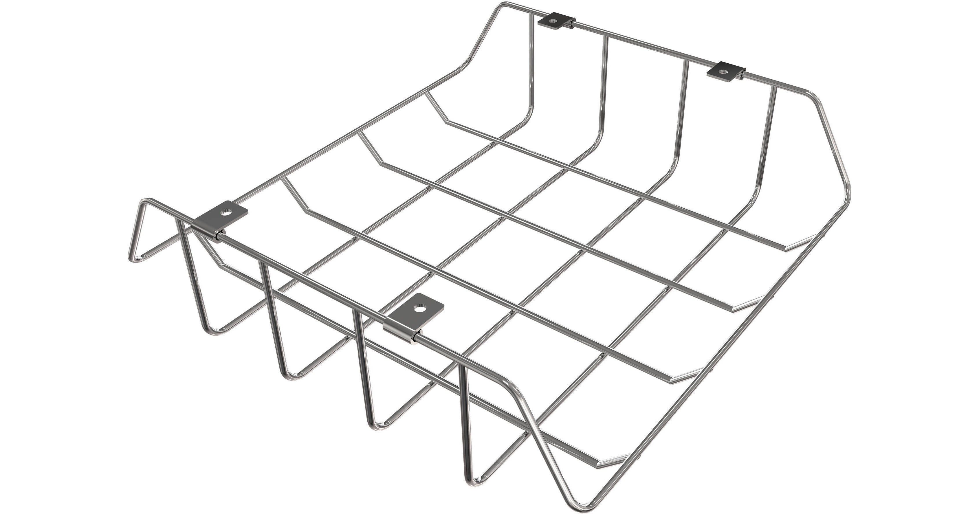 Balt Wire Book Box for Snap Boomerang Desk (Chrome) 66662 B&H