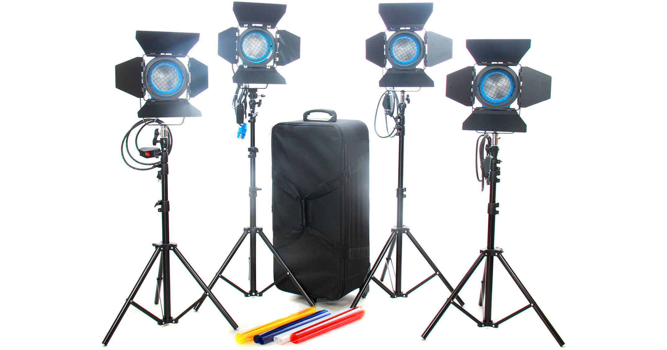 CAME-TV 650W Tungsten Fresnel 4-Light Kit J6400 B&H Photo Video