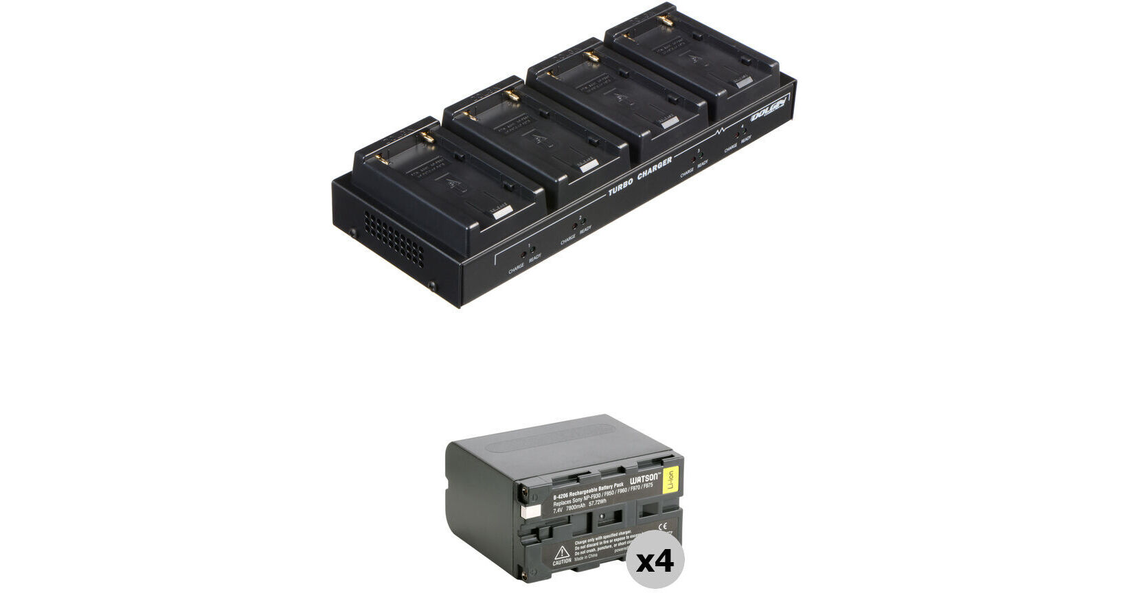 Dolgin Engineering TC40-SON Four-Position Charger Kit with 4 x