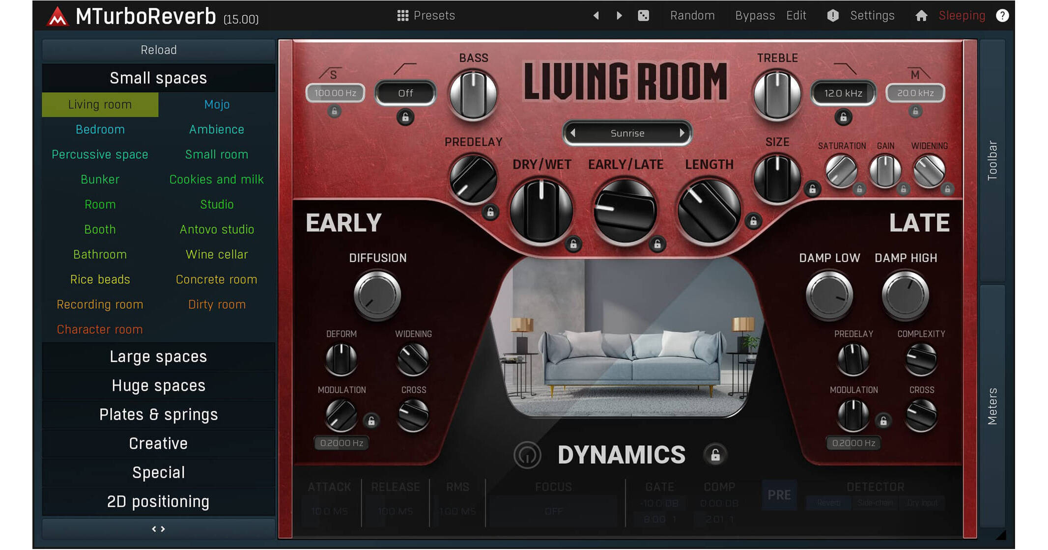 MeldaProduction MTurboReverb Algorithmic Reverb Plug-In 11-30297