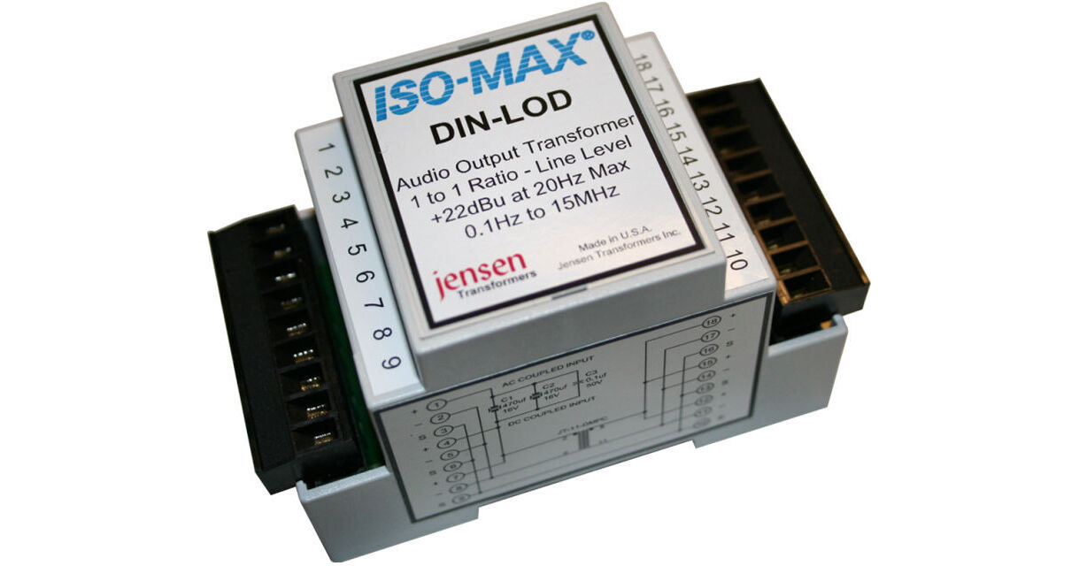 Jensen Transformers Iso-Max DIN-LOD 1-Channel Line Output