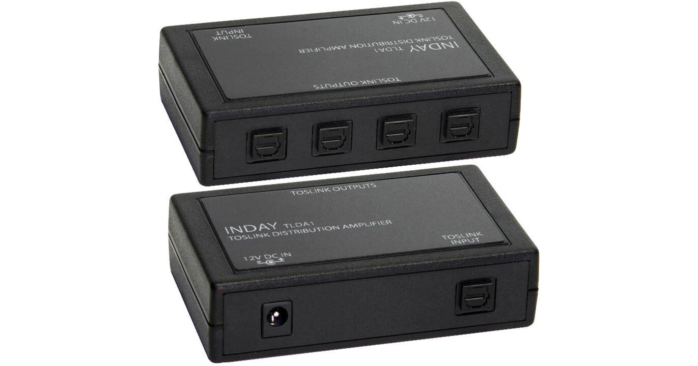 Inday TOSLINK 4-Output Optical Distributi TLDA-1 B&H Photo Video