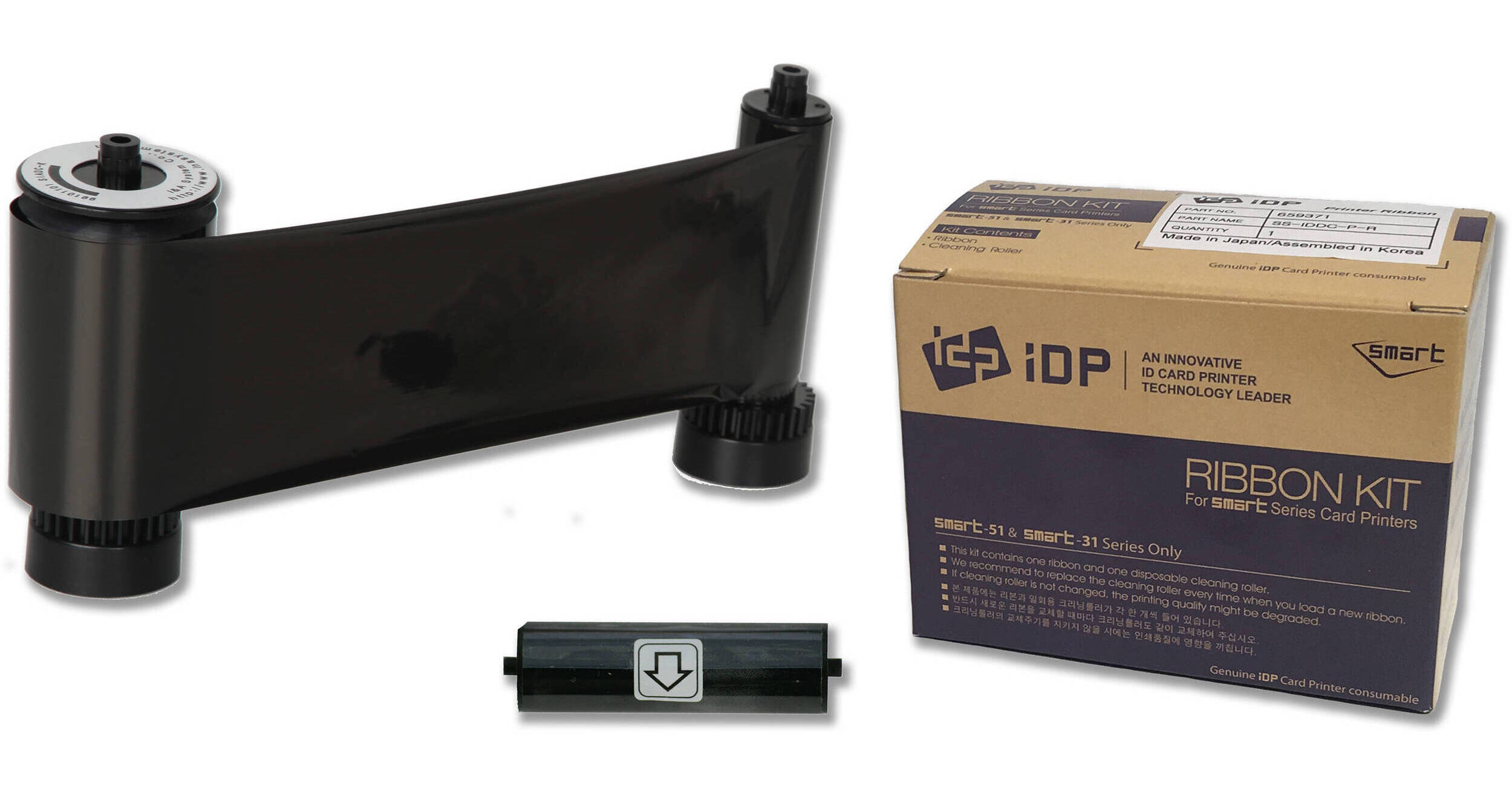 IDP K Resin Black Ribbon for SMART-51 Printers 659367 B&H Photo