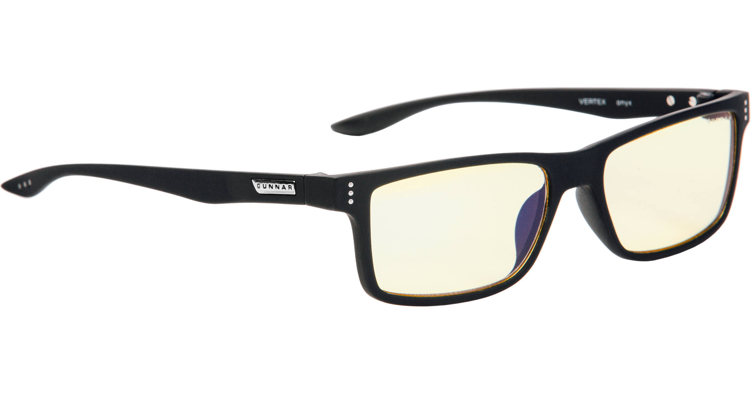 GUNNAR Vertex Gaming Glasses (Onyx with Amber Lens Tint)