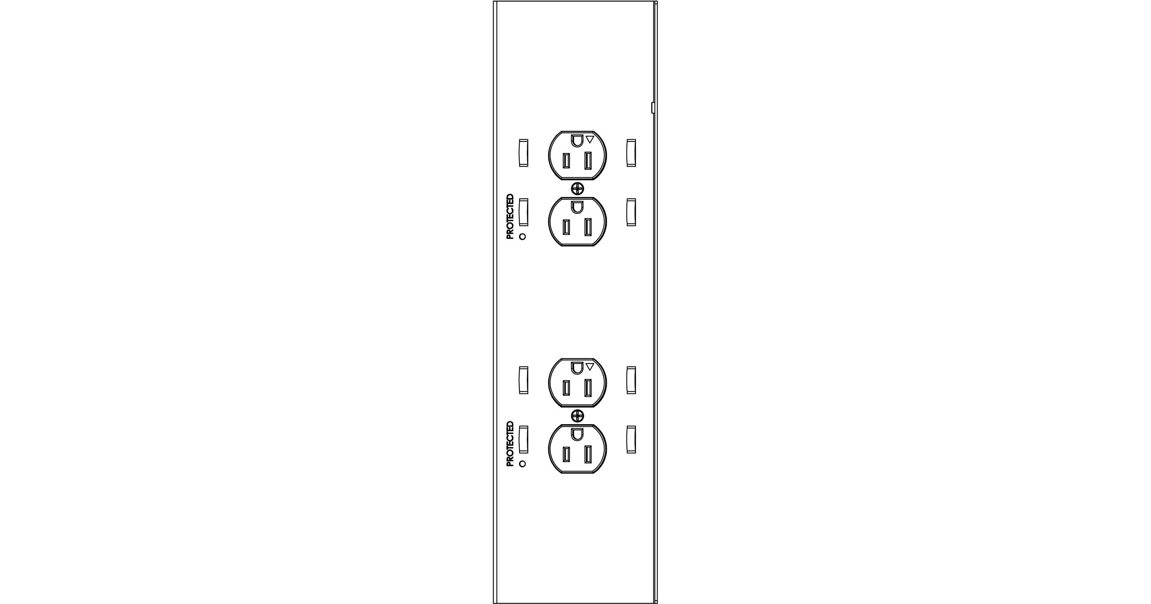 Chief Proximity 4-Outlet Power Kit for PAC526 Wall PAC526P4-KIT