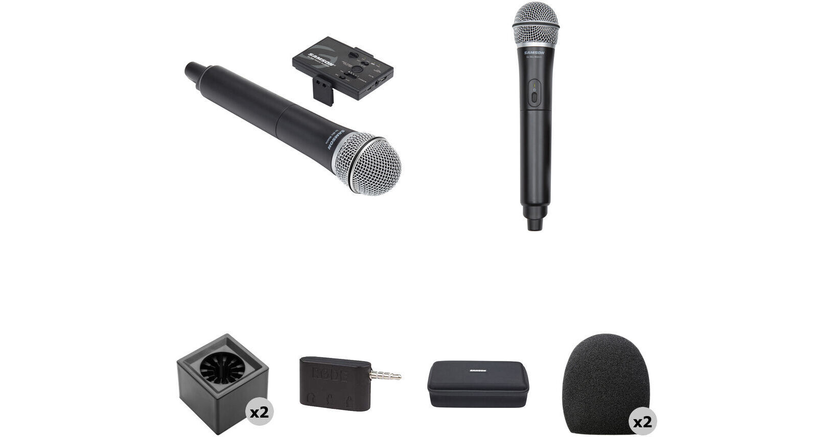Samson Go Mic Mobile Dual-Channel Handheld System Kit B&H Photo