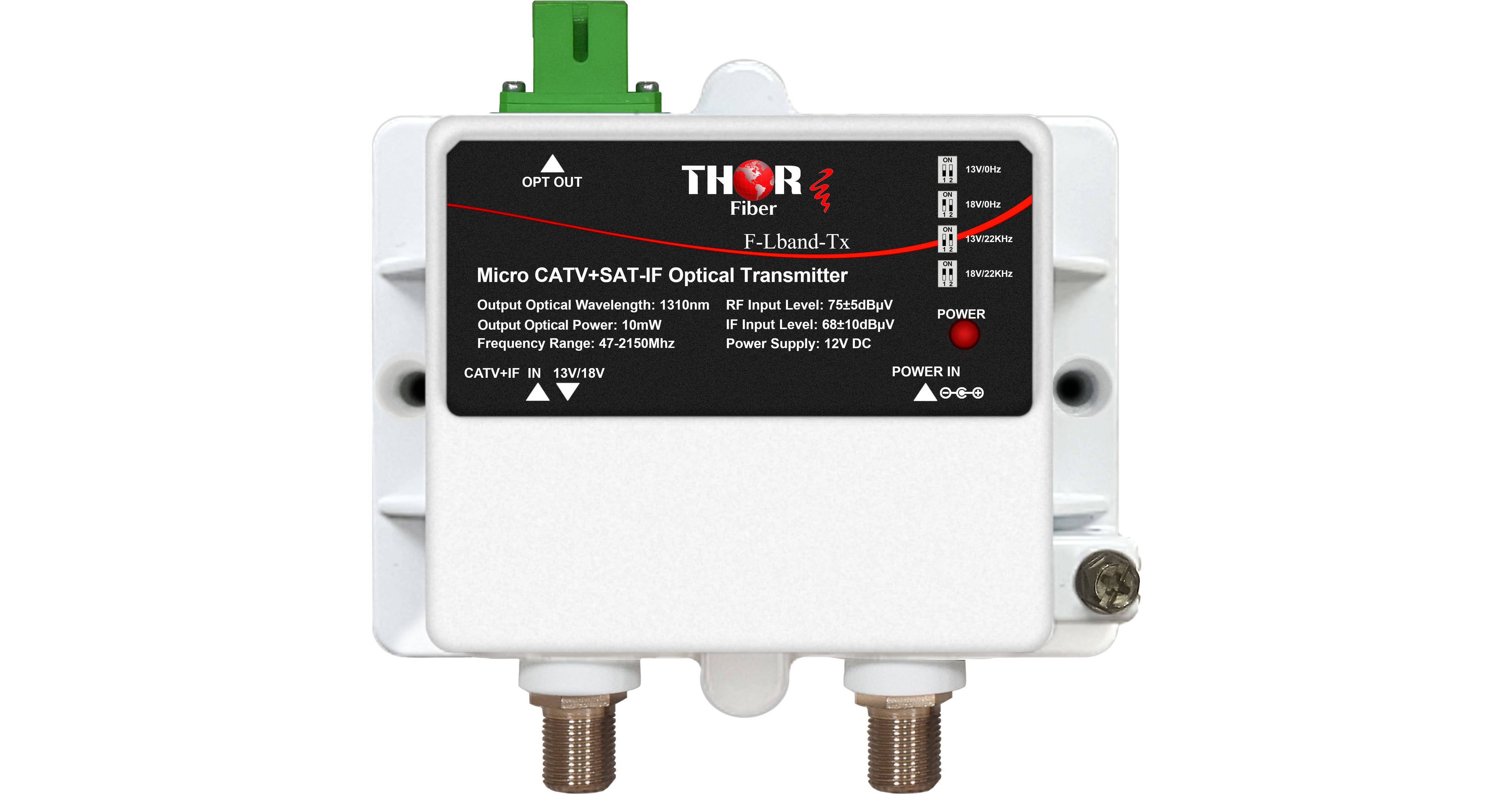 Thor Satellite L-Band RF over Fiber Transmitter and