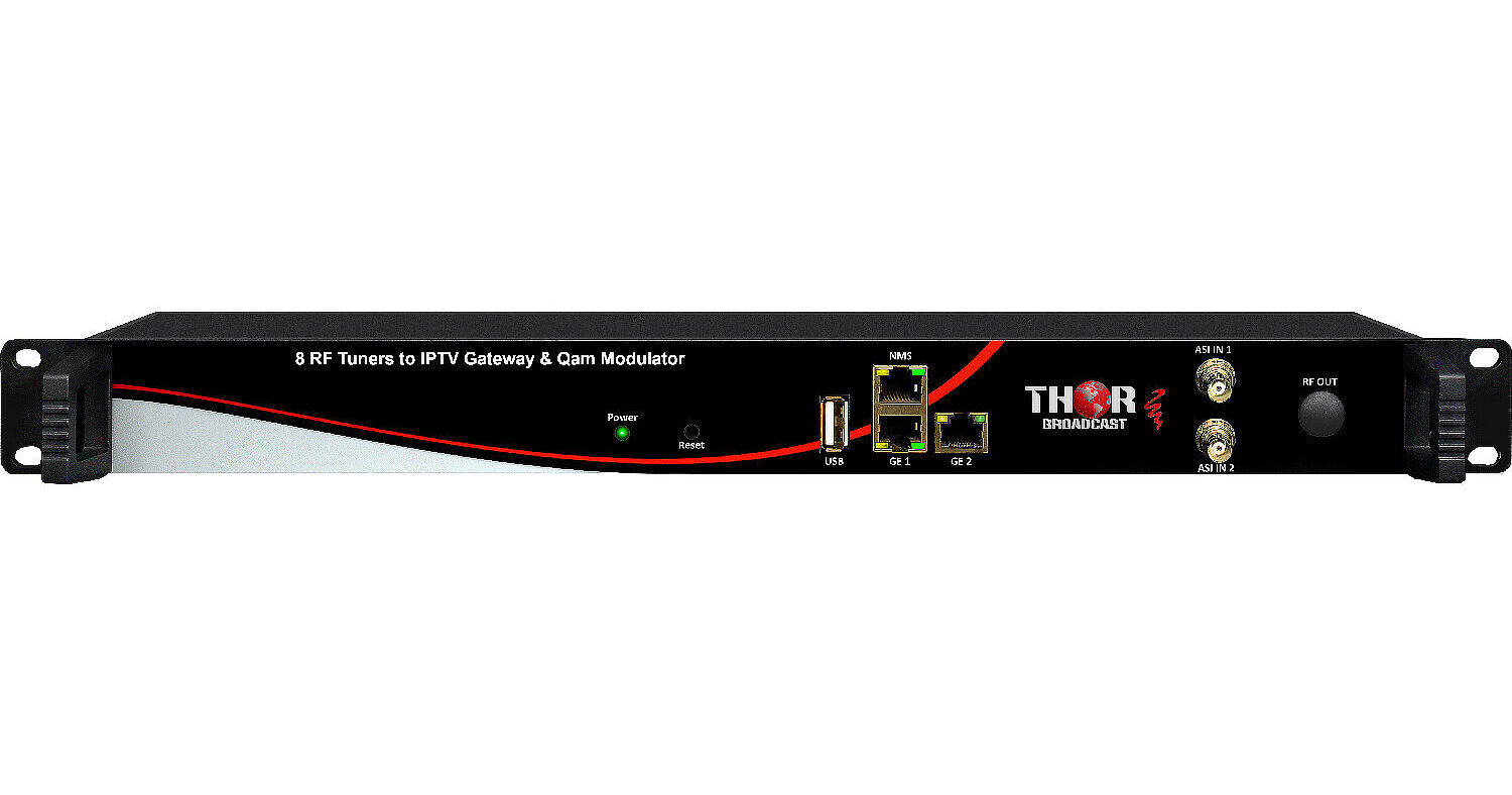 Thor 8 x ATSC Antenna Tuners to IPTV and ASI Output H-8ATSC-IP