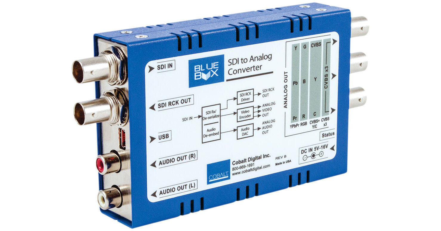 Cobalt Blue Box HD-SDI to HD Analog Converter BBG-STOA B&H Photo