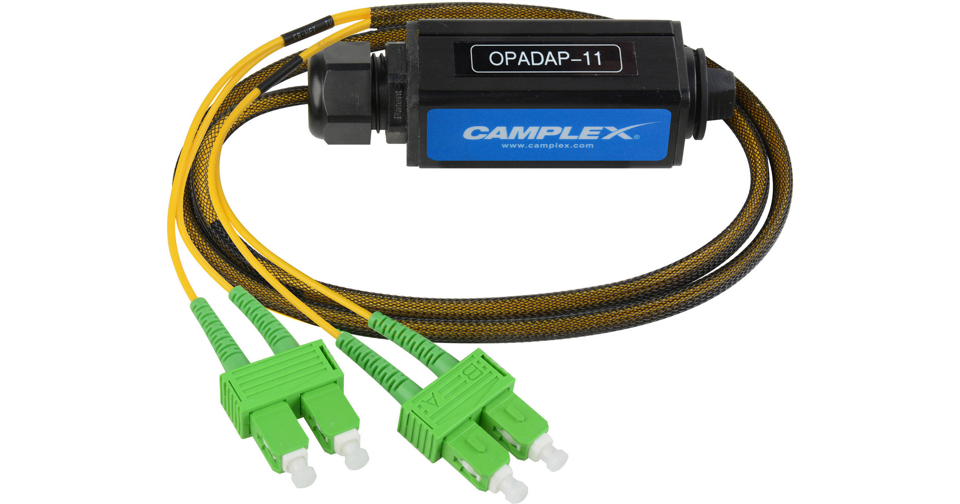 Camplex opticalCON QUAD APC to 4 x LC/APC Single Mode OPADAP-11