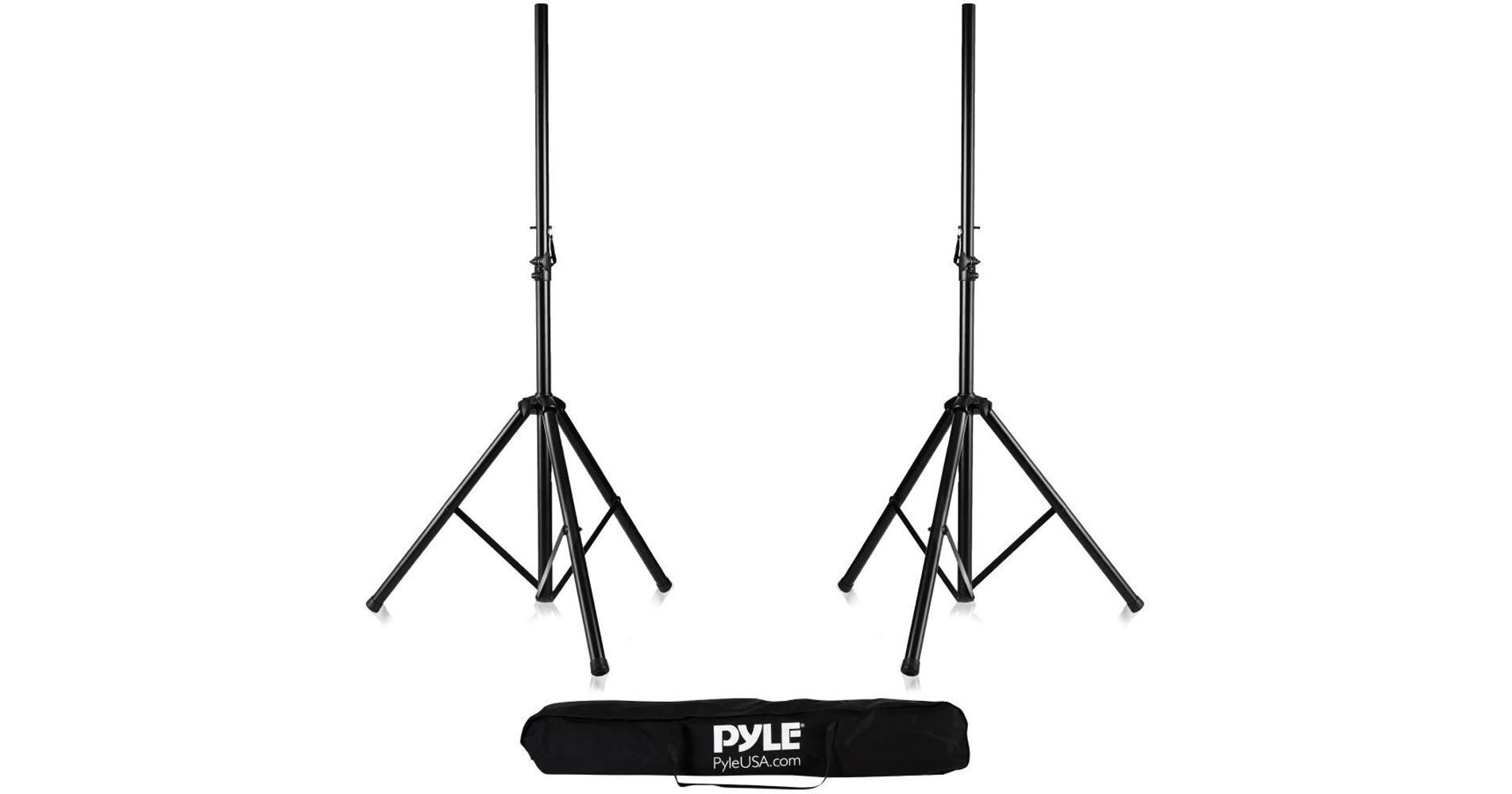 Pyle Pro Height-Adjustable Tripod Speaker Stands Kit PSTK107 B&H