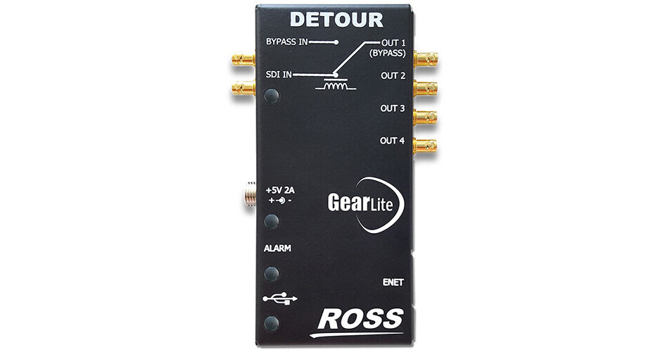 Ross Video Detour 12G-SDI Relay Bypass 1x4 Distributi DETOUR B&H