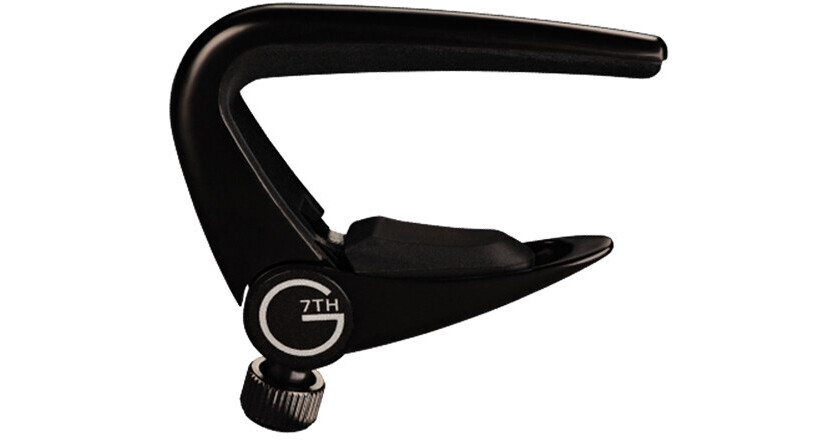 G7th Newport Flip Lever Capo for 6-String Guitar (Black)