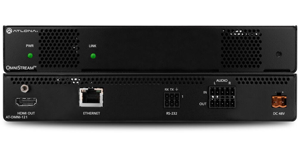 Atlona Single Channel OmniStream AVoIP Decoder AT-OMNI-121 B&H