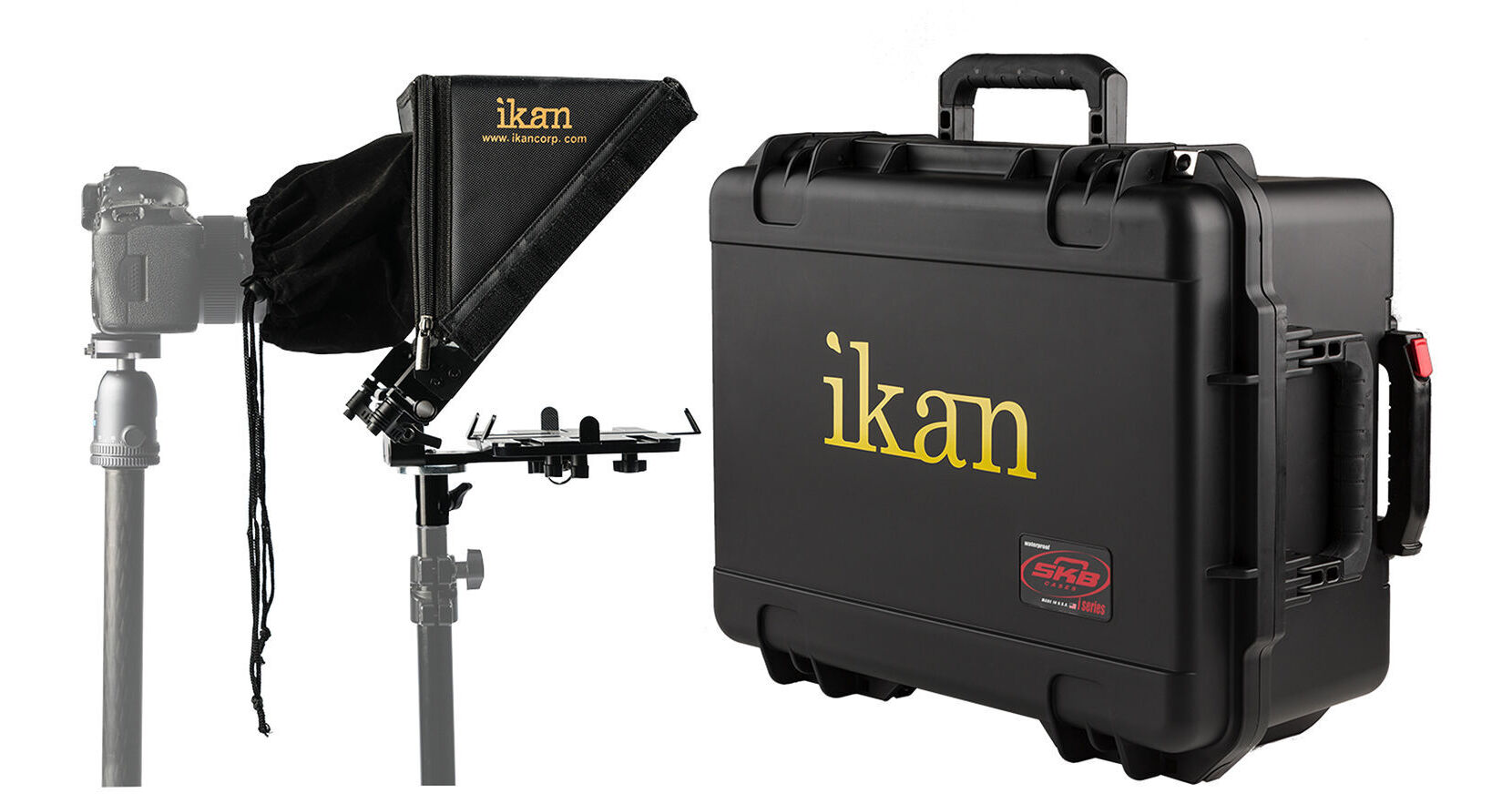 ikan Elite Tablet & iPad Light Stand Teleprompter PT-ELITE-LS-TK