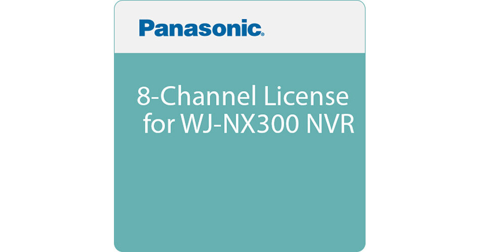 i-PRO 8-Channel License for WJ-NX300 NVR WJ-NXE30W B&H Photo